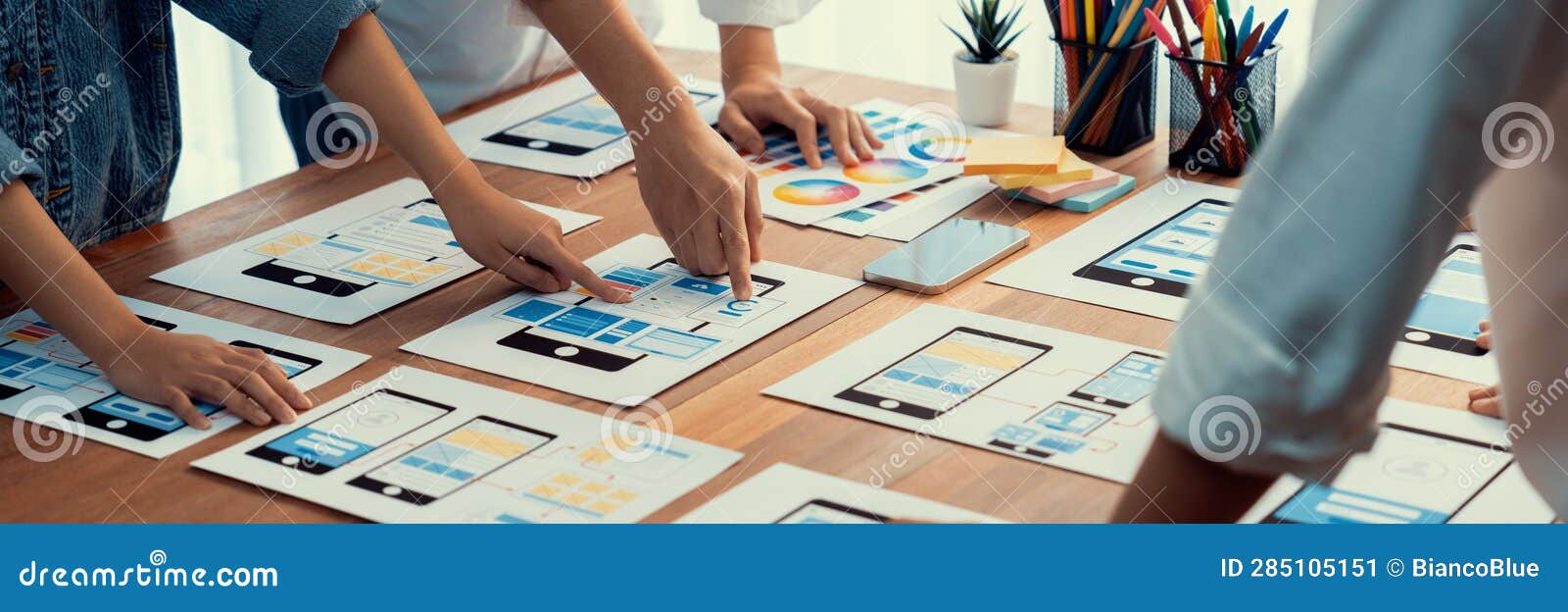 Creative Front End Developer Brainstorming Ui Design Scrutinize Stock Image Image Of Screen