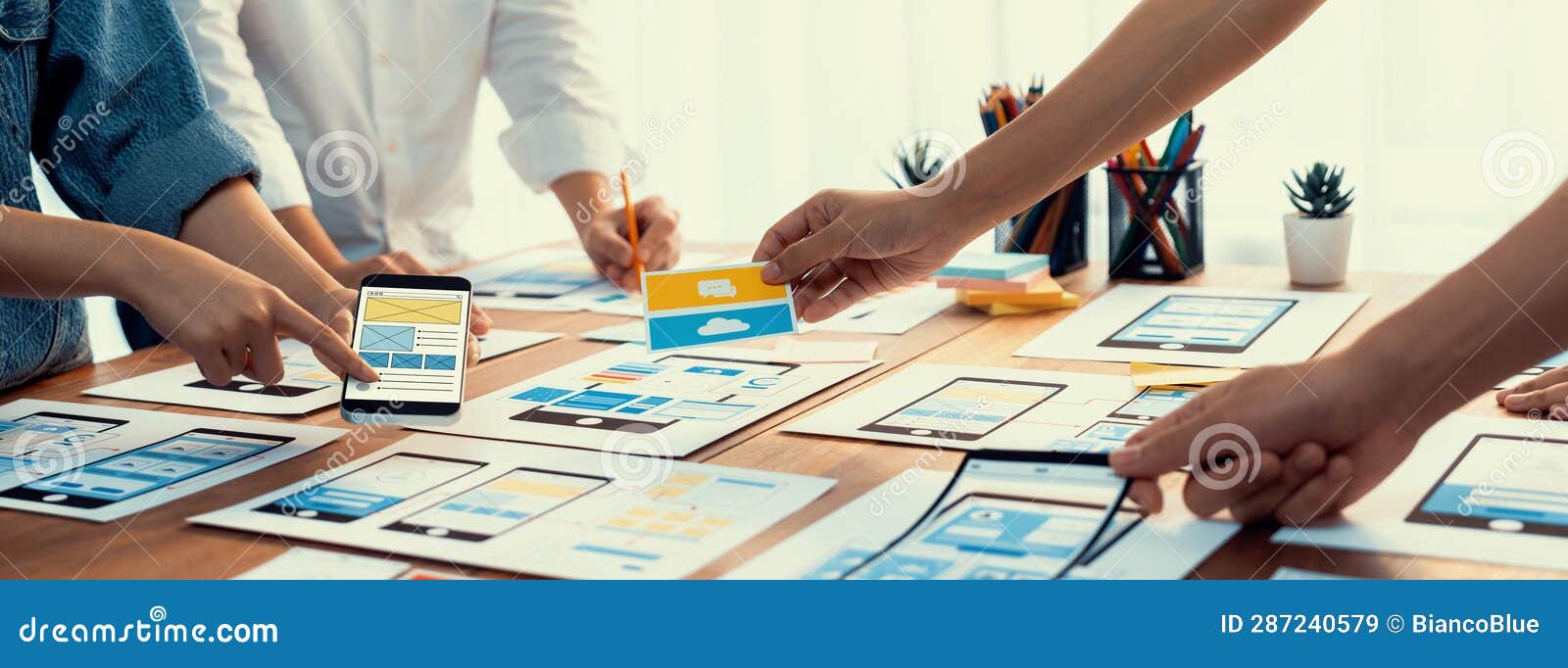 Creative Front End Developer Brainstorming Ui Design Scrutinize Stock Image Image Of