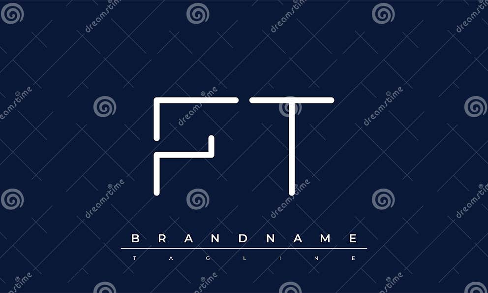 Creative FT Letter Initial Logo Vector Image Stock Vector ...