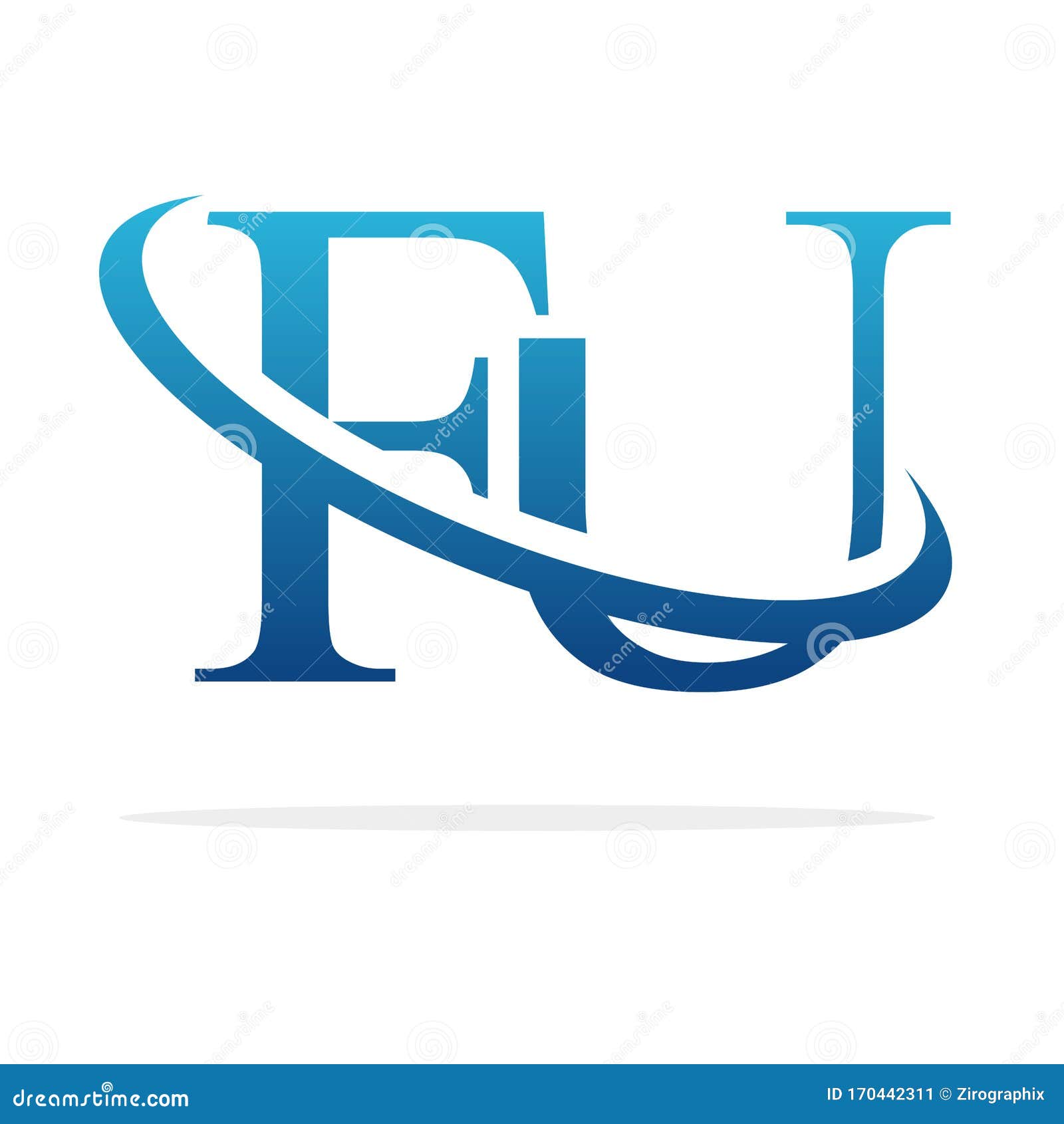 Creative FU Logo Icon Design Stock Vector - Illustration of isolated ...