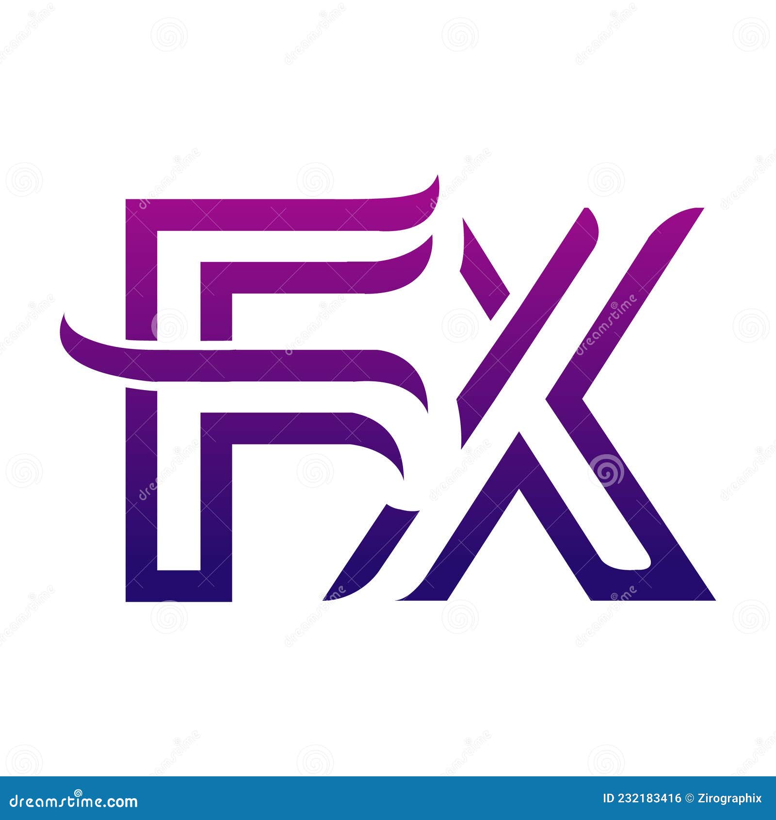 Creative FX Logo Icon Design Stock Vector - Illustration of creative ...