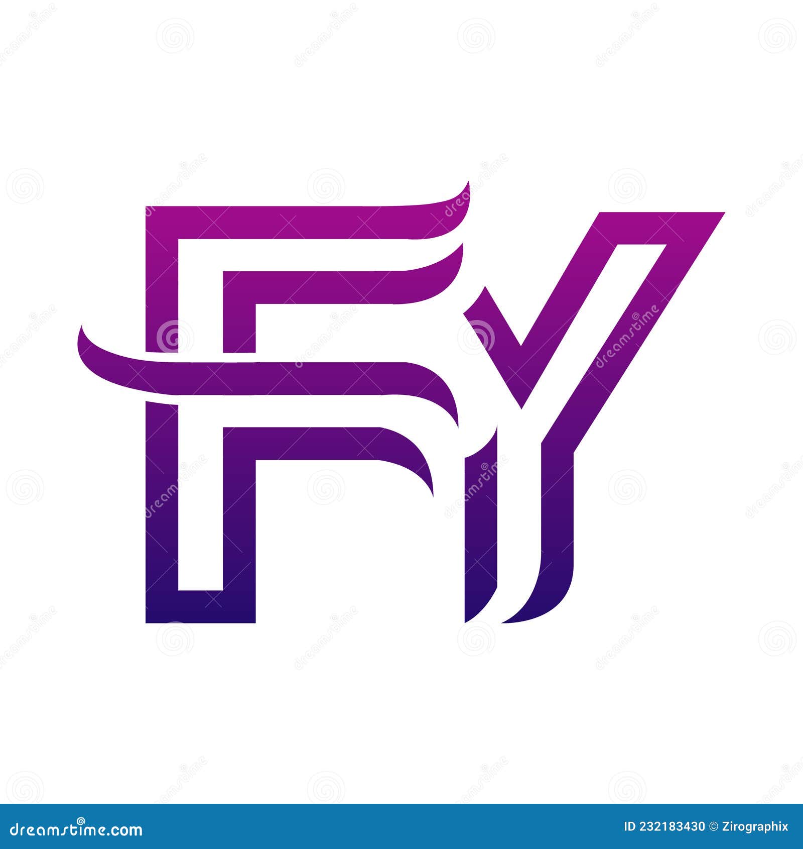 Creative FY Logo Icon Design Stock Vector - Illustration of icon ...