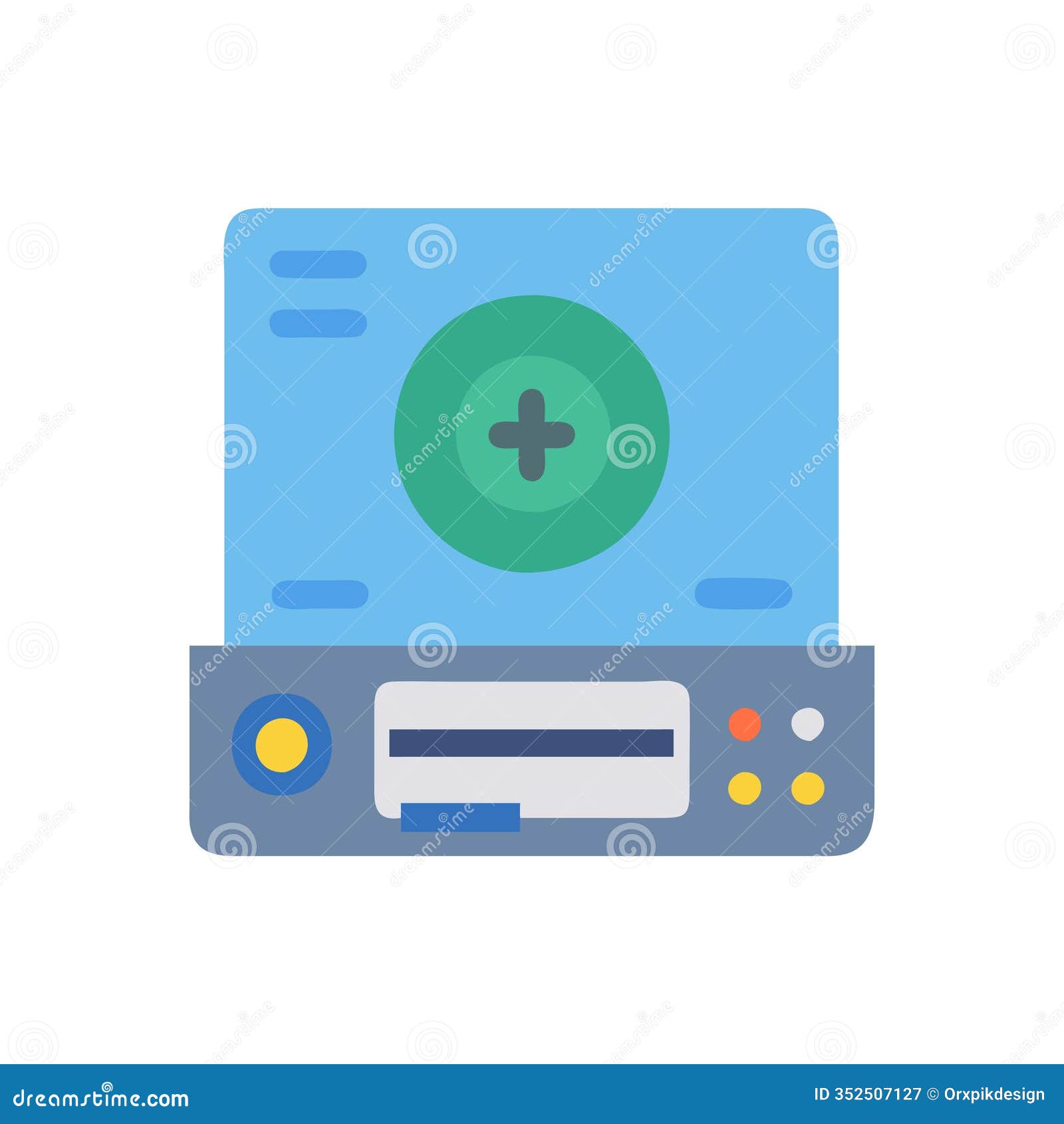 Creative Gaming Disk Icon for Fun Stock Illustration - Illustration of ...