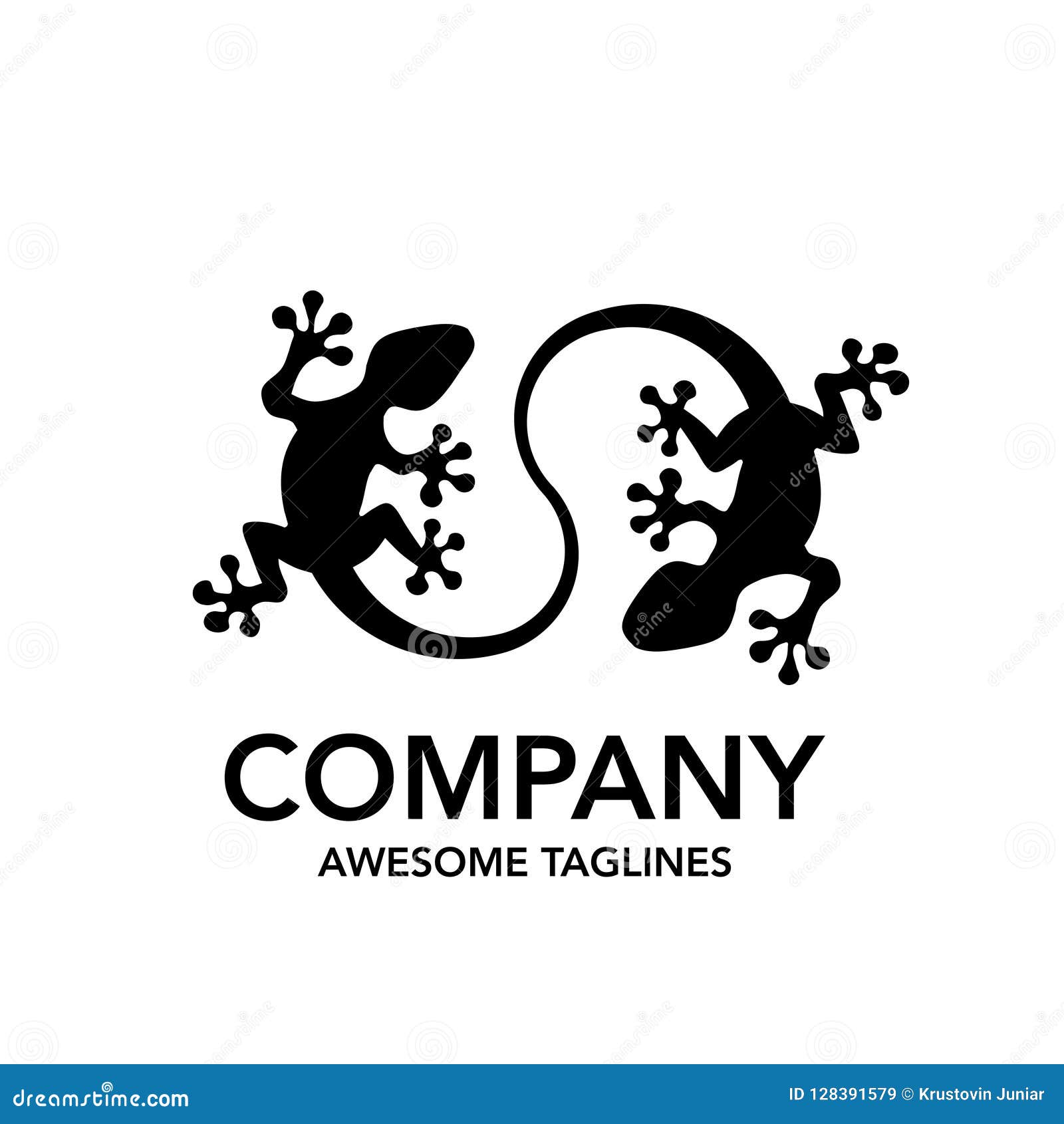 Creative Gecko Connect Logo Vector Stock Vector - Illustration of ...