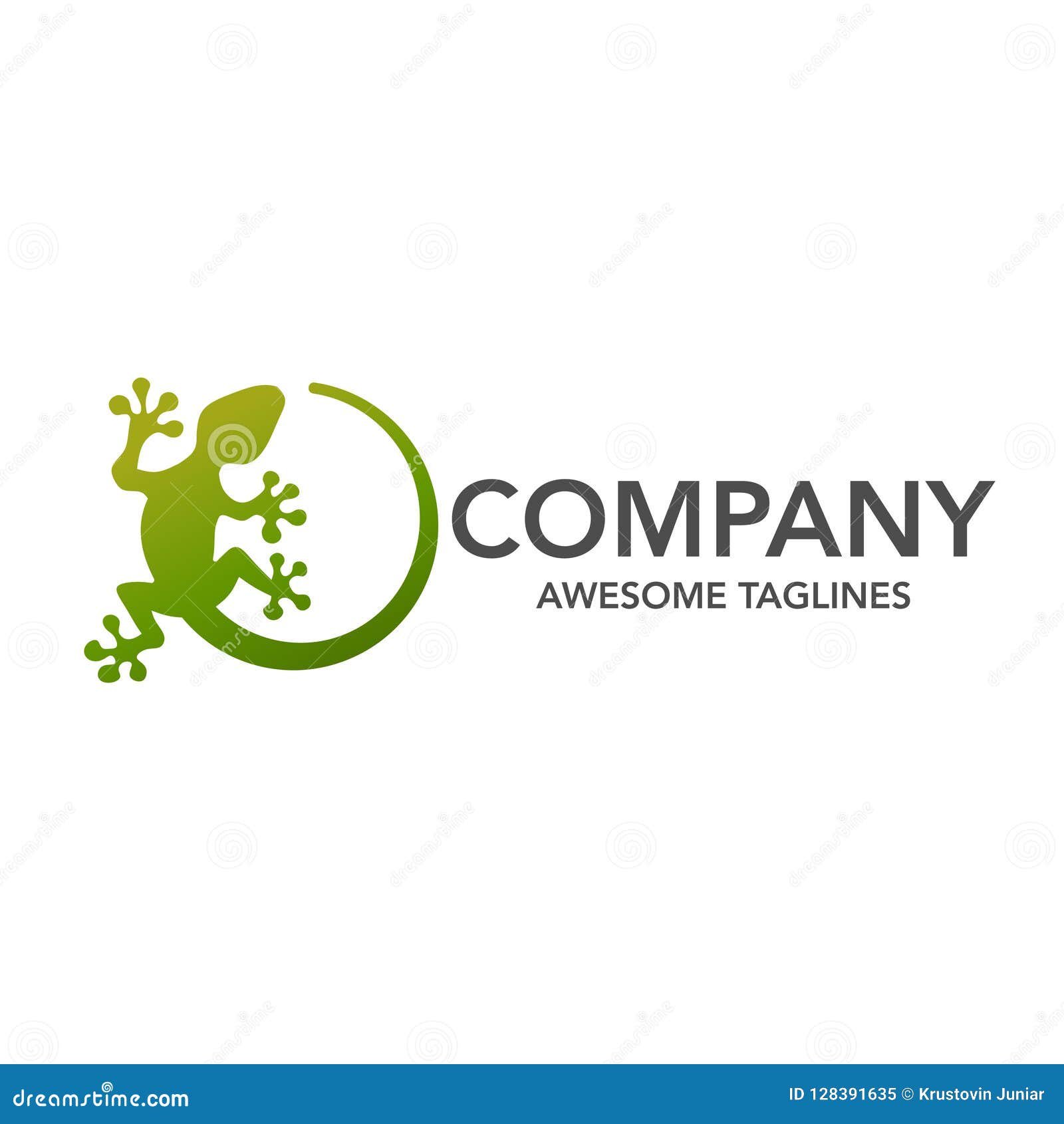 Gecko Lizard Logo Design In Illustrator Cartoon Vector | CartoonDealer ...