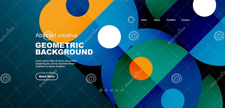 Creative Geometric Abstract Background Design Stock Illustration ...