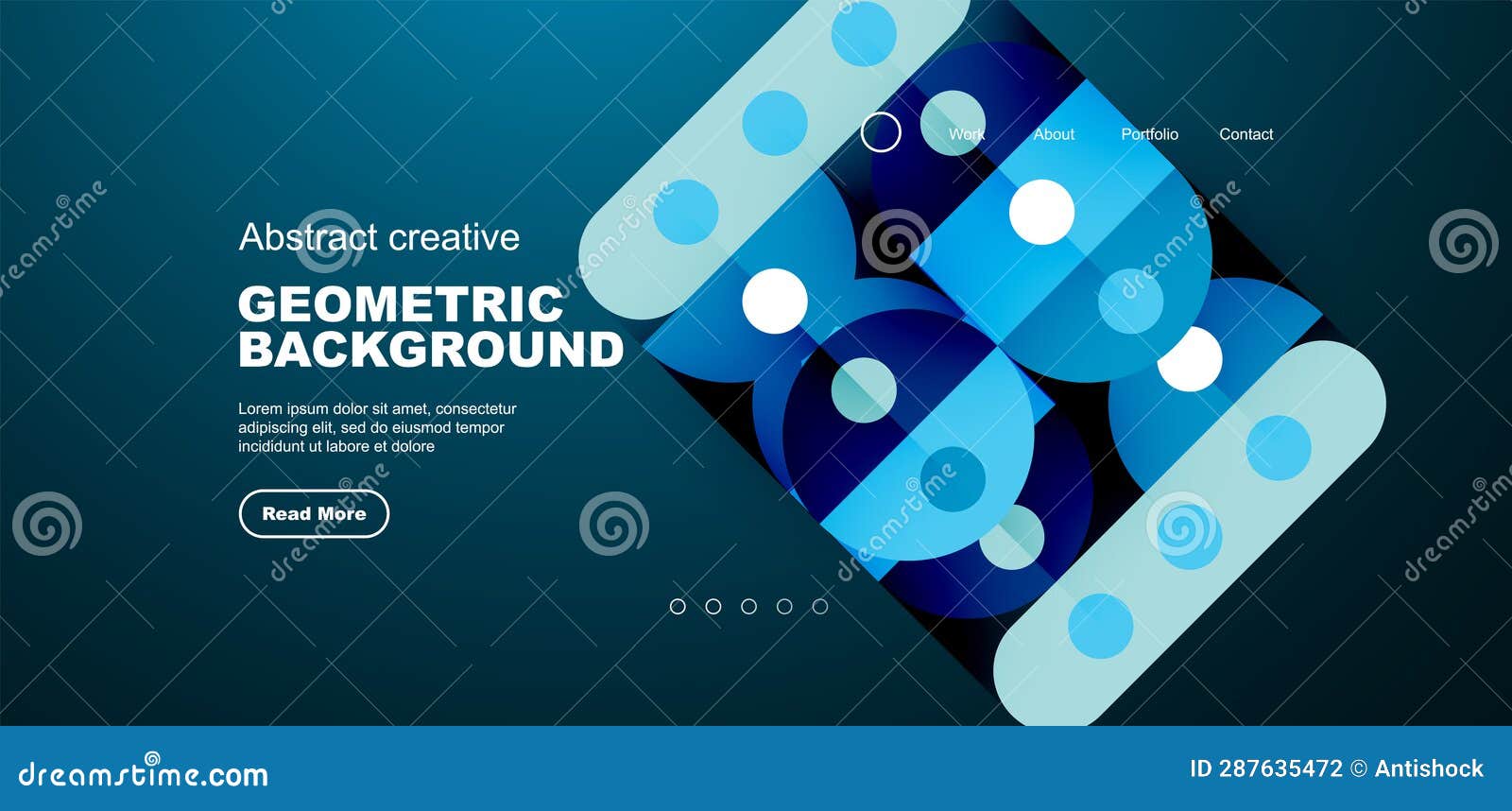 Creative Geometric Background Design Template Stock Vector ...