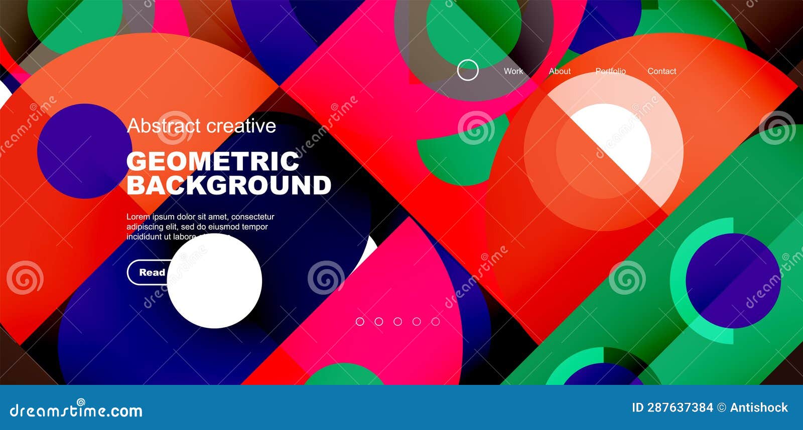 Creative Geometric Background Design Template Stock Illustration ...
