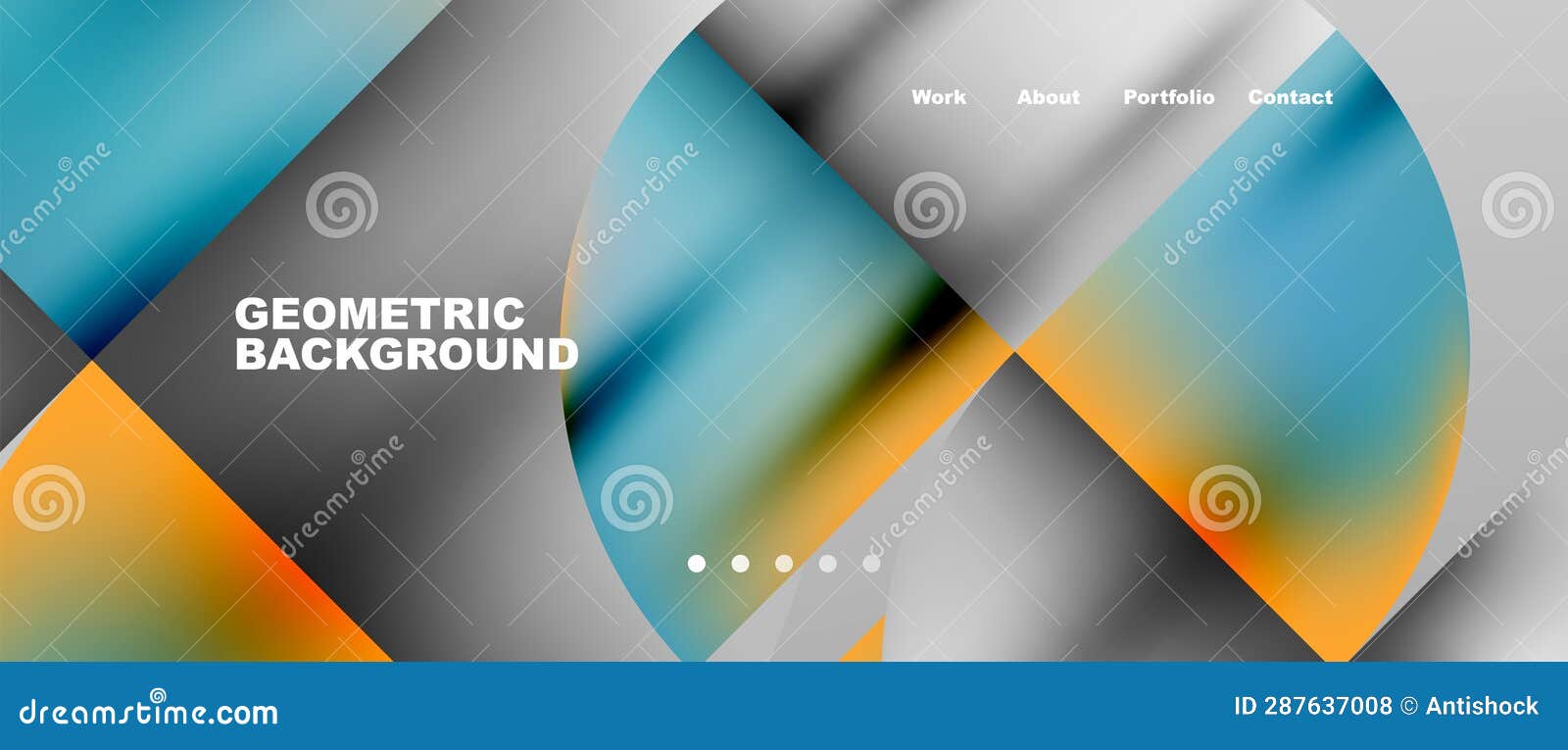 Creative Geometric Background Design Template Stock Vector ...