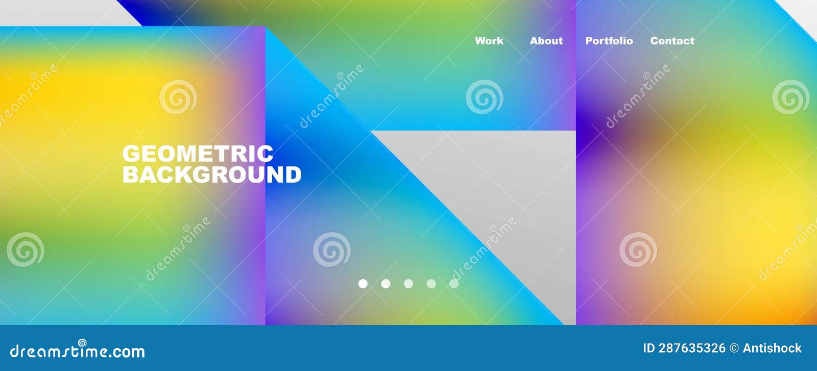 Creative Geometric Background Design Template Stock Illustration ...