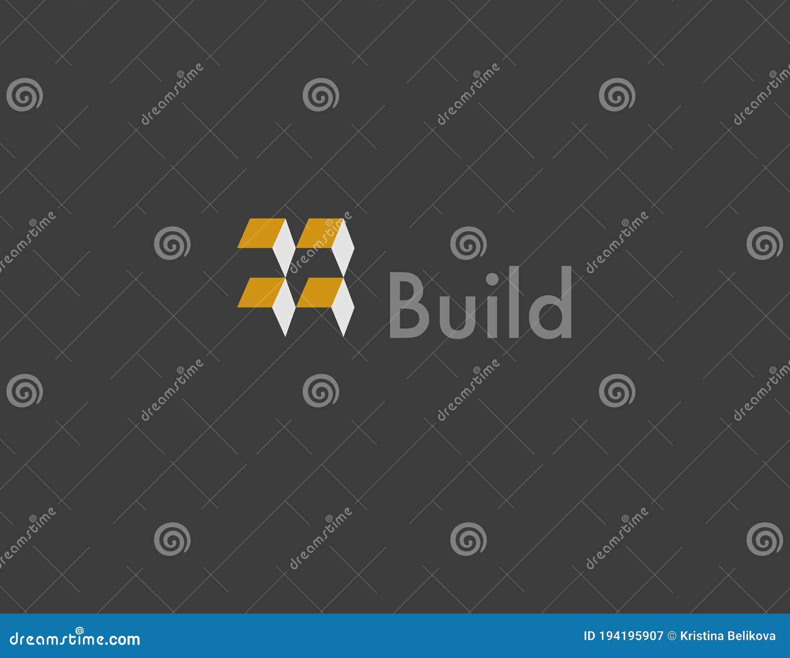 Creative Geometric 3d Cube Logo for Construction Company Stock Vector ...