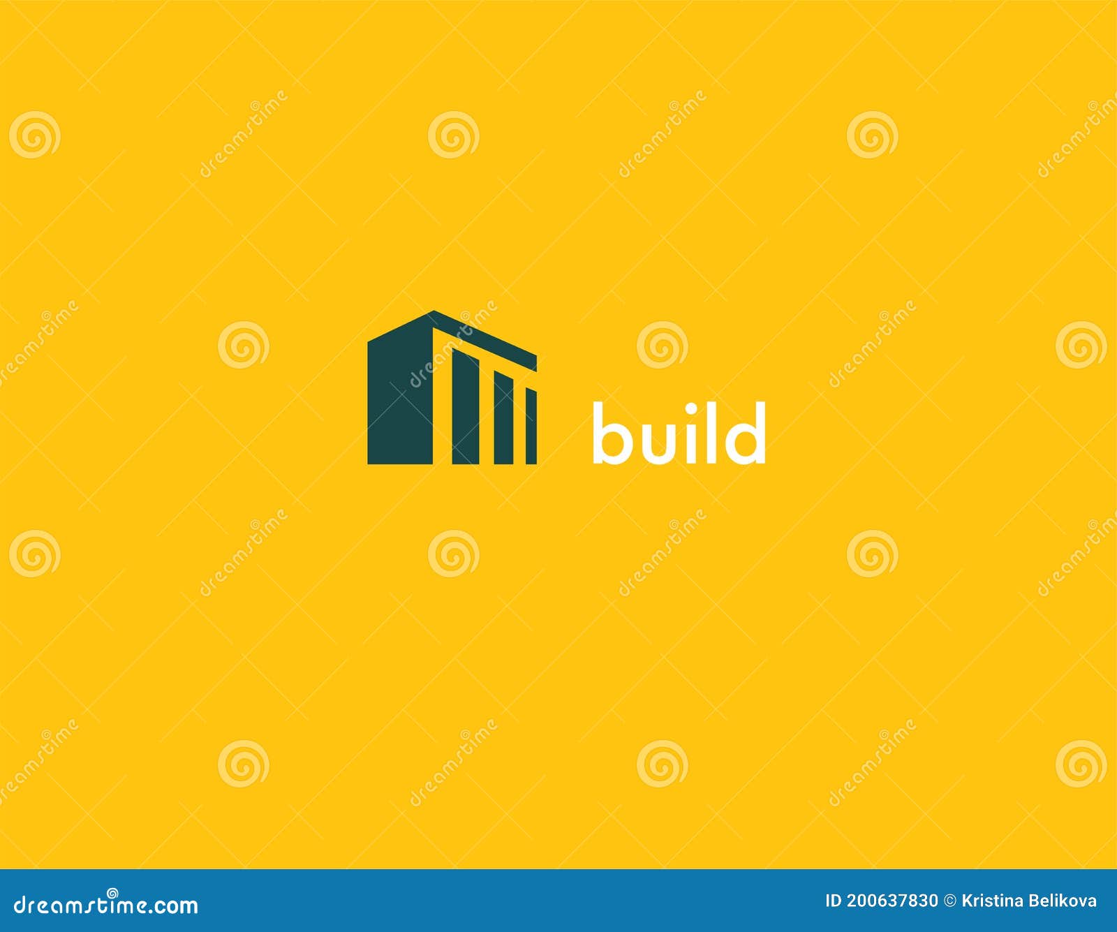 Creative Geometric Green Logo Icon Building Architecture for ...