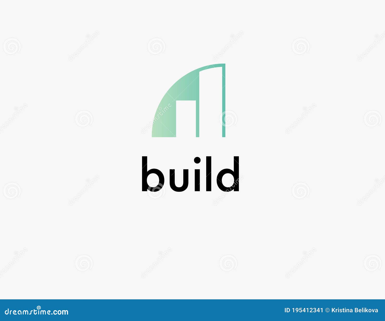Creative Geometric Logo Building Icon for Construction Company Stock ...