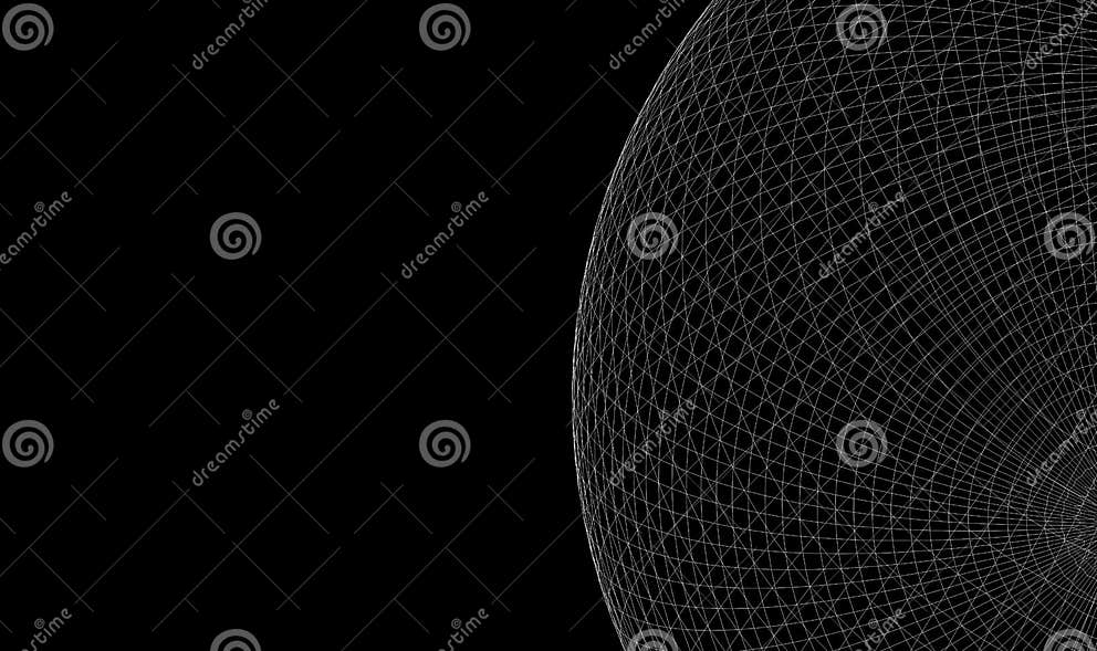 Creative Geometric Render Lines Background Stock Illustration ...