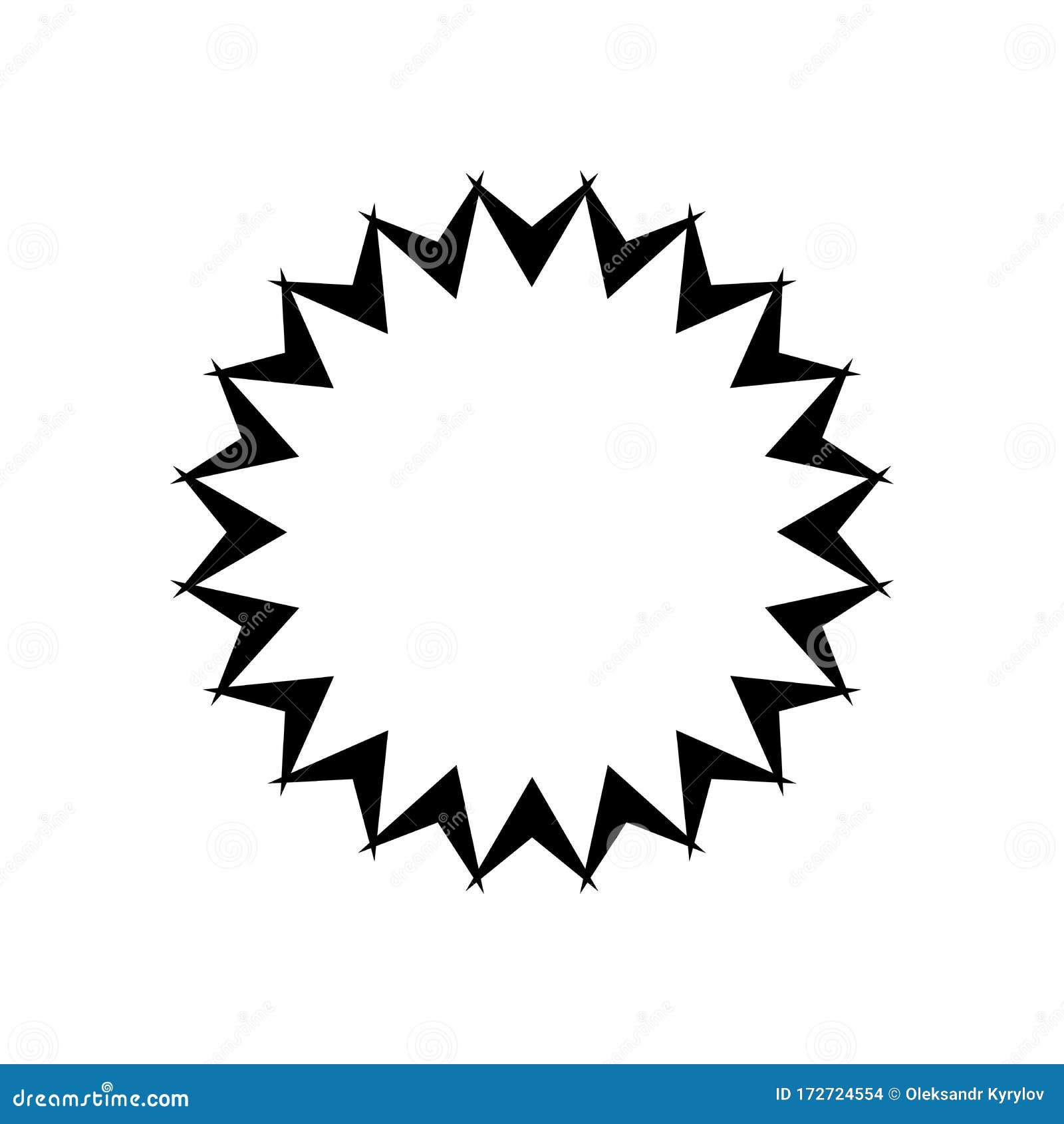 Creative Geometric Sun Circle Concept. Rays Out of Arrows. Stock Vector ...