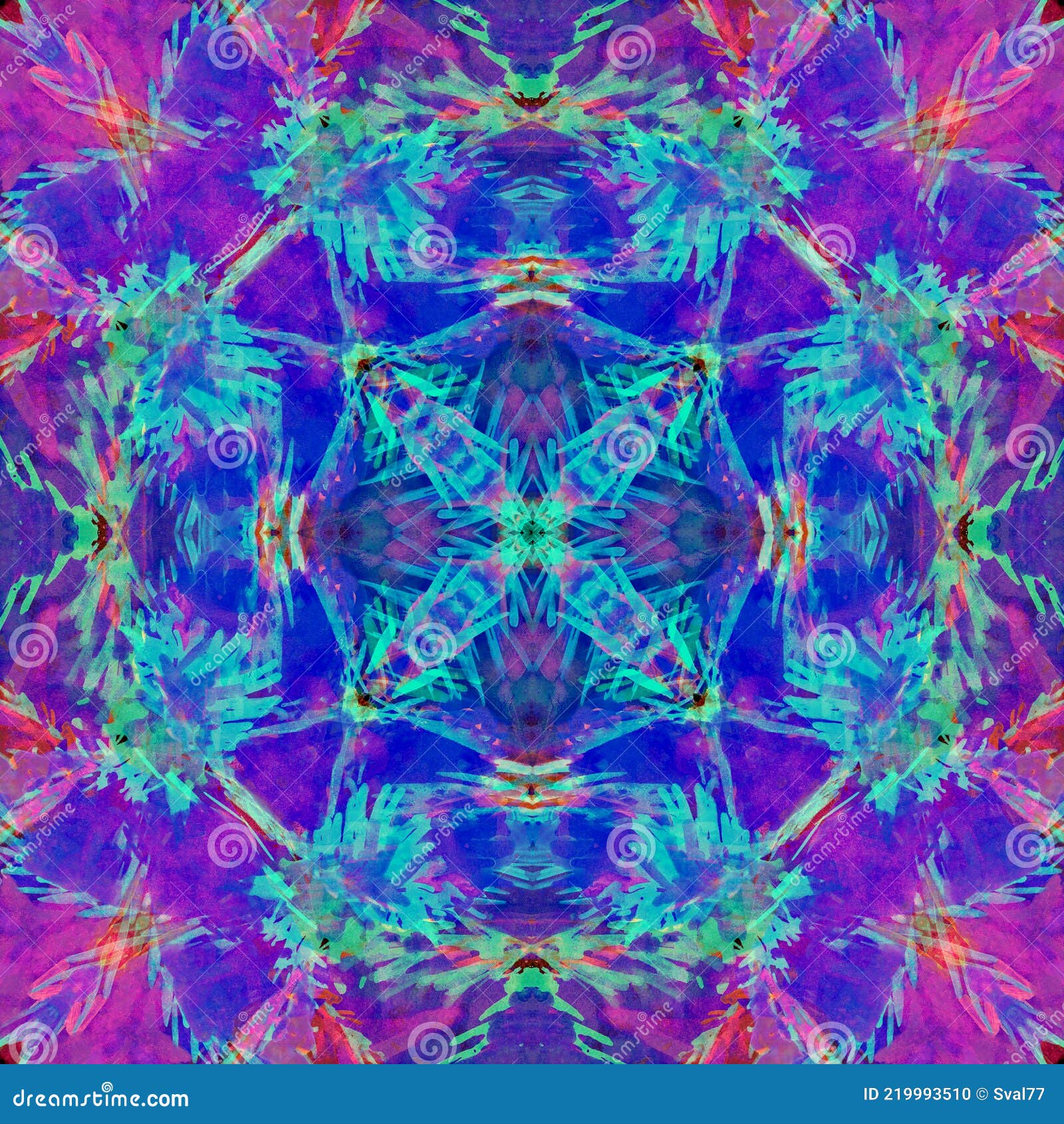 Creative Geometric Symmetry Kaleidoscope Drawing Stock Illustration ...