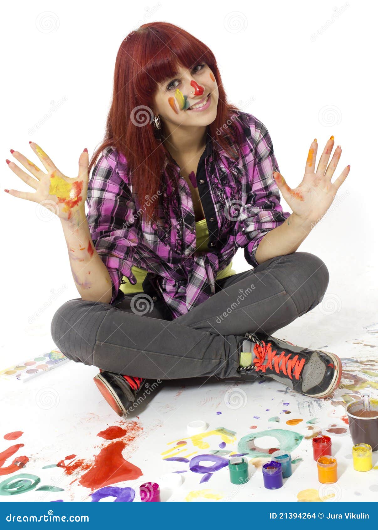 The creative girl stock photo. Image of girl, happy, joyful - 21394264