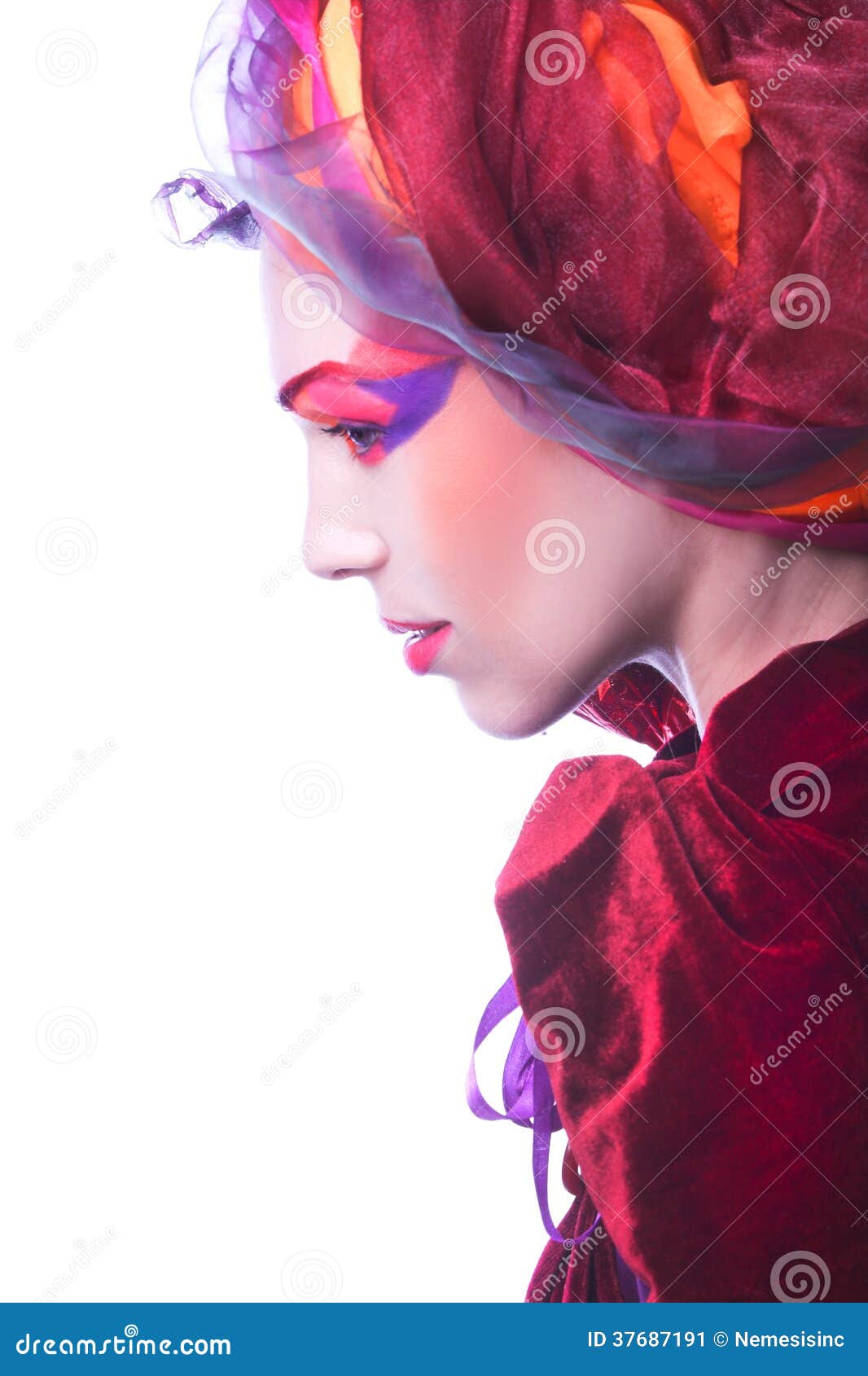 Creative girl stock image. Image of carnival, event, beautiful - 37687191