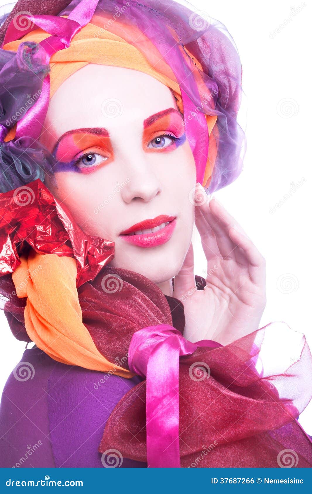 Creative girl stock photo. Image of girl, creative, isolate - 37687266