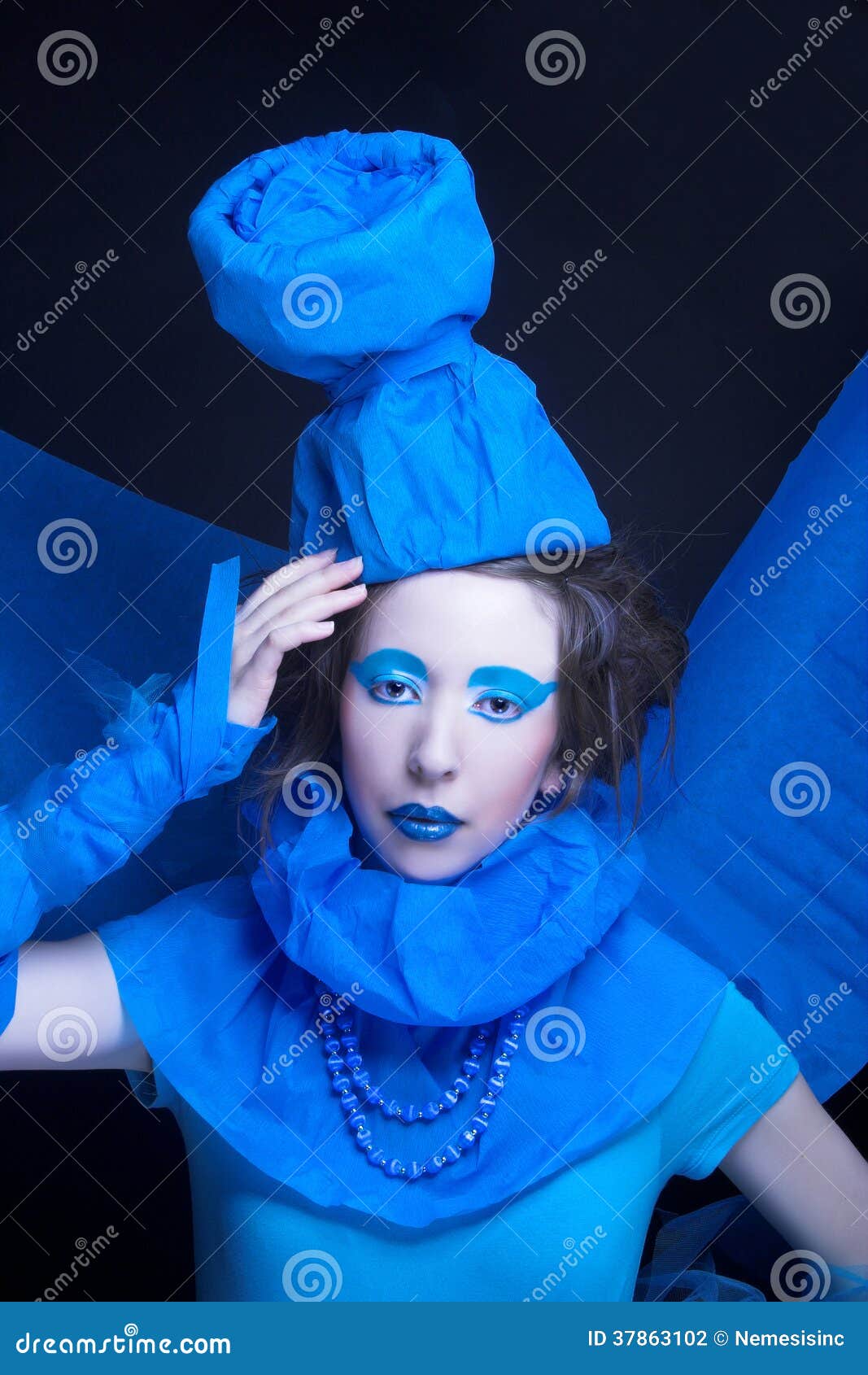 Creative girl. stock photo. Image of beauty, caucasian - 37863102