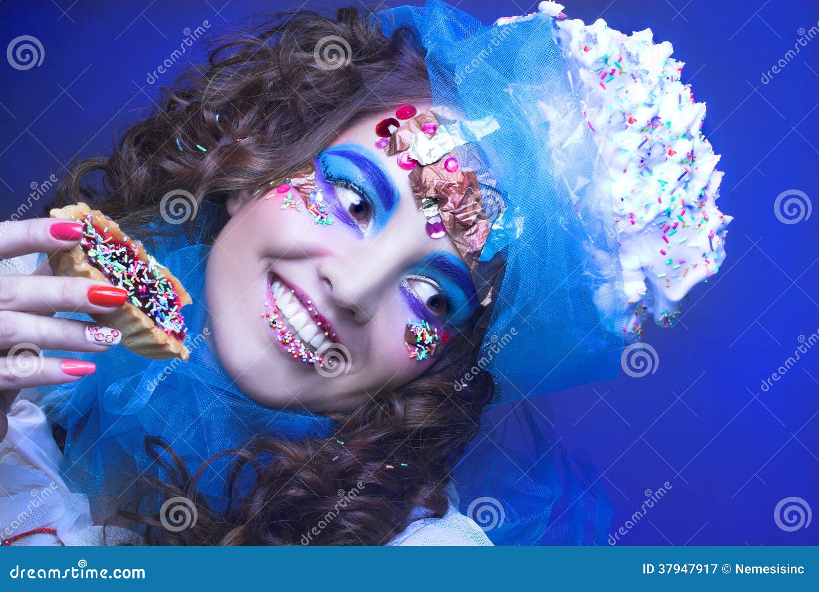 Creative girl. stock image. Image of delicious, colorful - 37947917