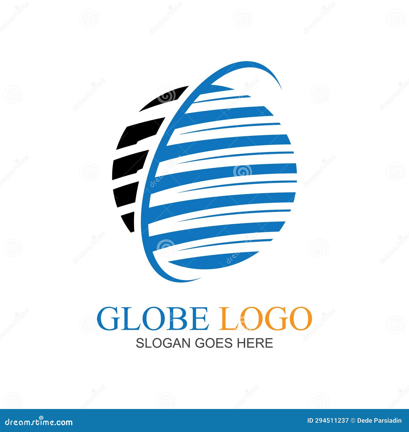 Creative Globe Logo and Icon Illustration Design Template Stock Vector ...
