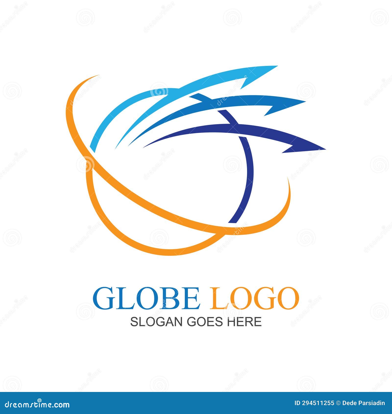 Creative Globe Logo and Icon Illustration Design Template Stock Vector ...
