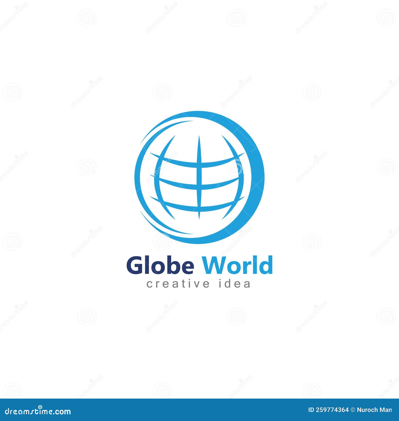 Creative Globe Logo Icon Template. Stock Illustration - Illustration of ...