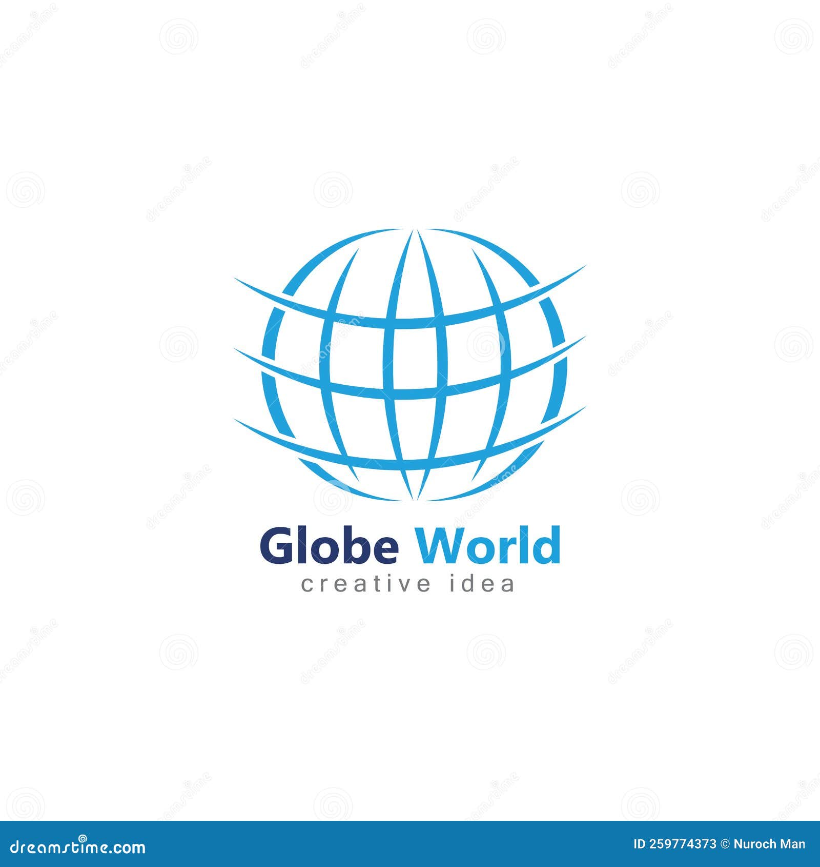 Creative Globe Logo Icon Template. Stock Vector - Illustration of ...