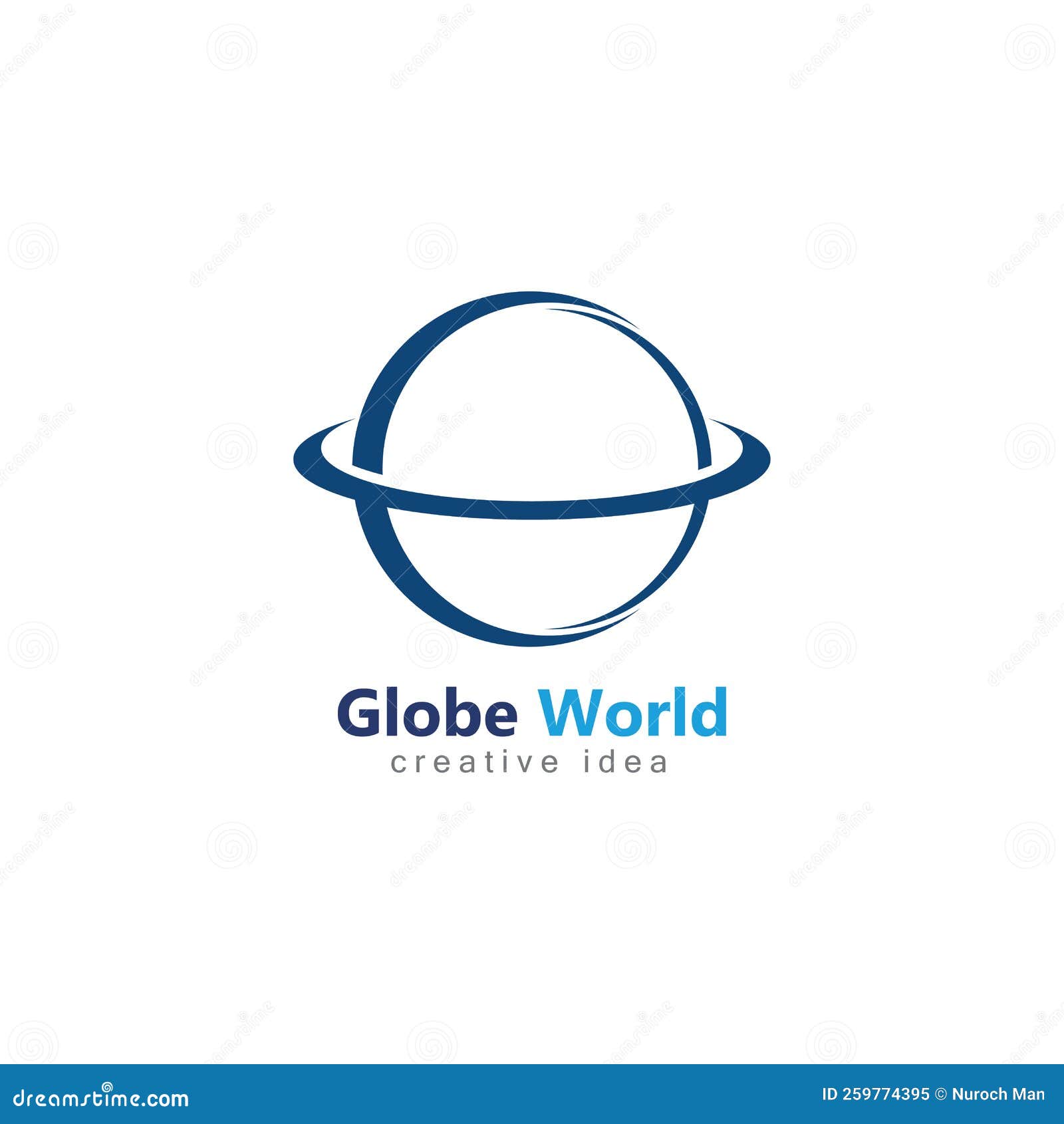 Creative Globe Logo Icon Template. Stock Vector - Illustration of ...