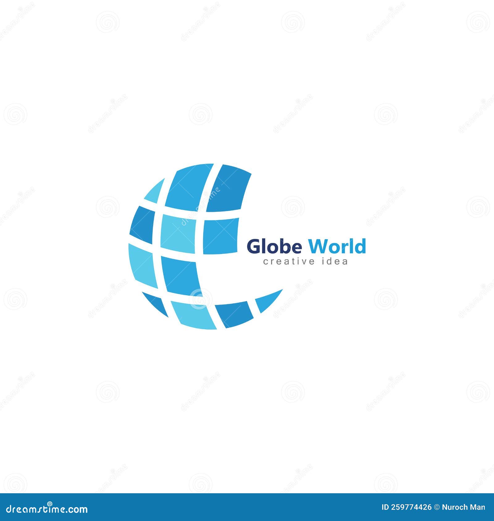 Creative Globe Logo Icon Template. Stock Vector - Illustration of ...