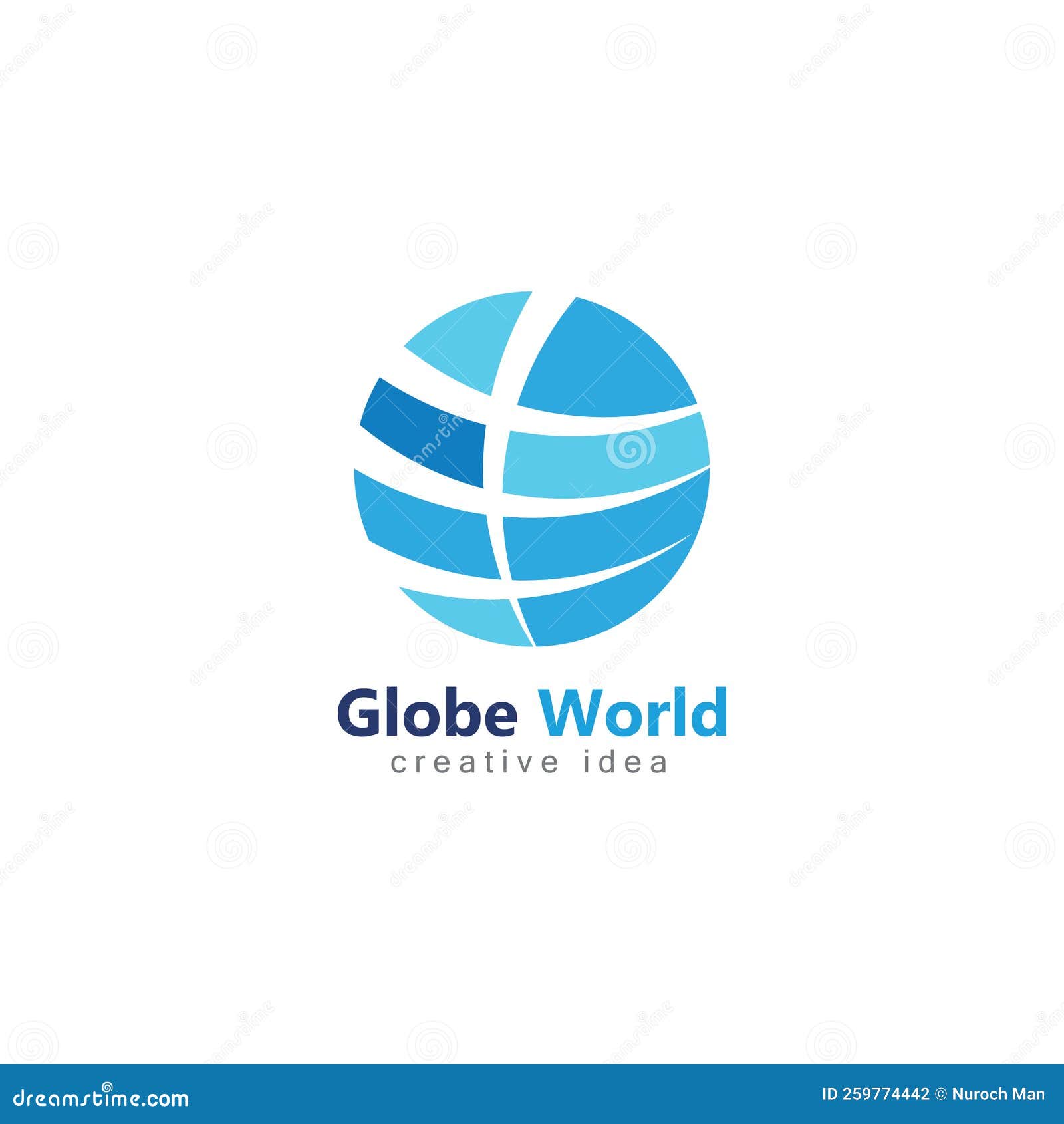 Creative Globe Logo Icon Template. Stock Vector - Illustration of ...