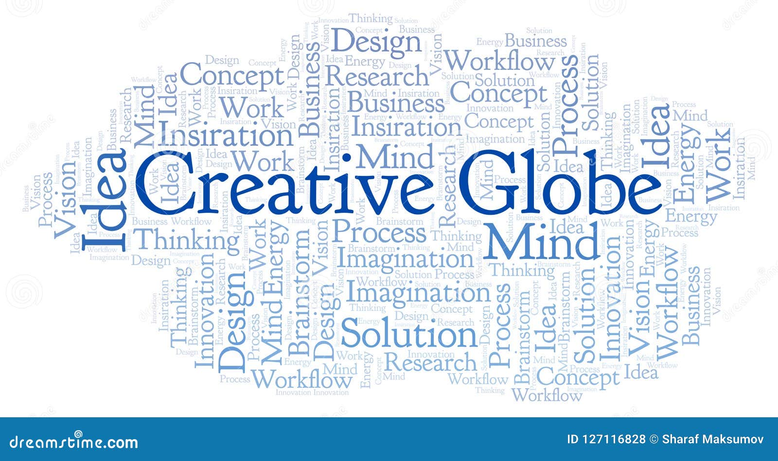Creative Globe Word Cloud, Made with Text only. Stock Illustration ...