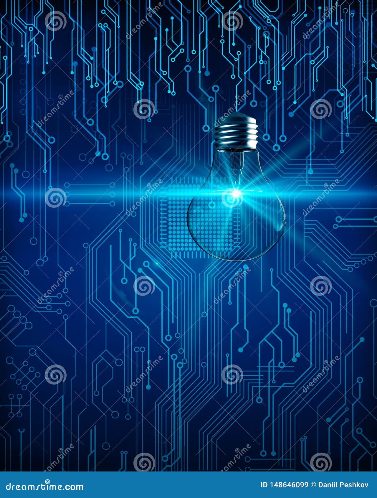 Technology and Idea Concept Stock Illustration - Illustration of ...