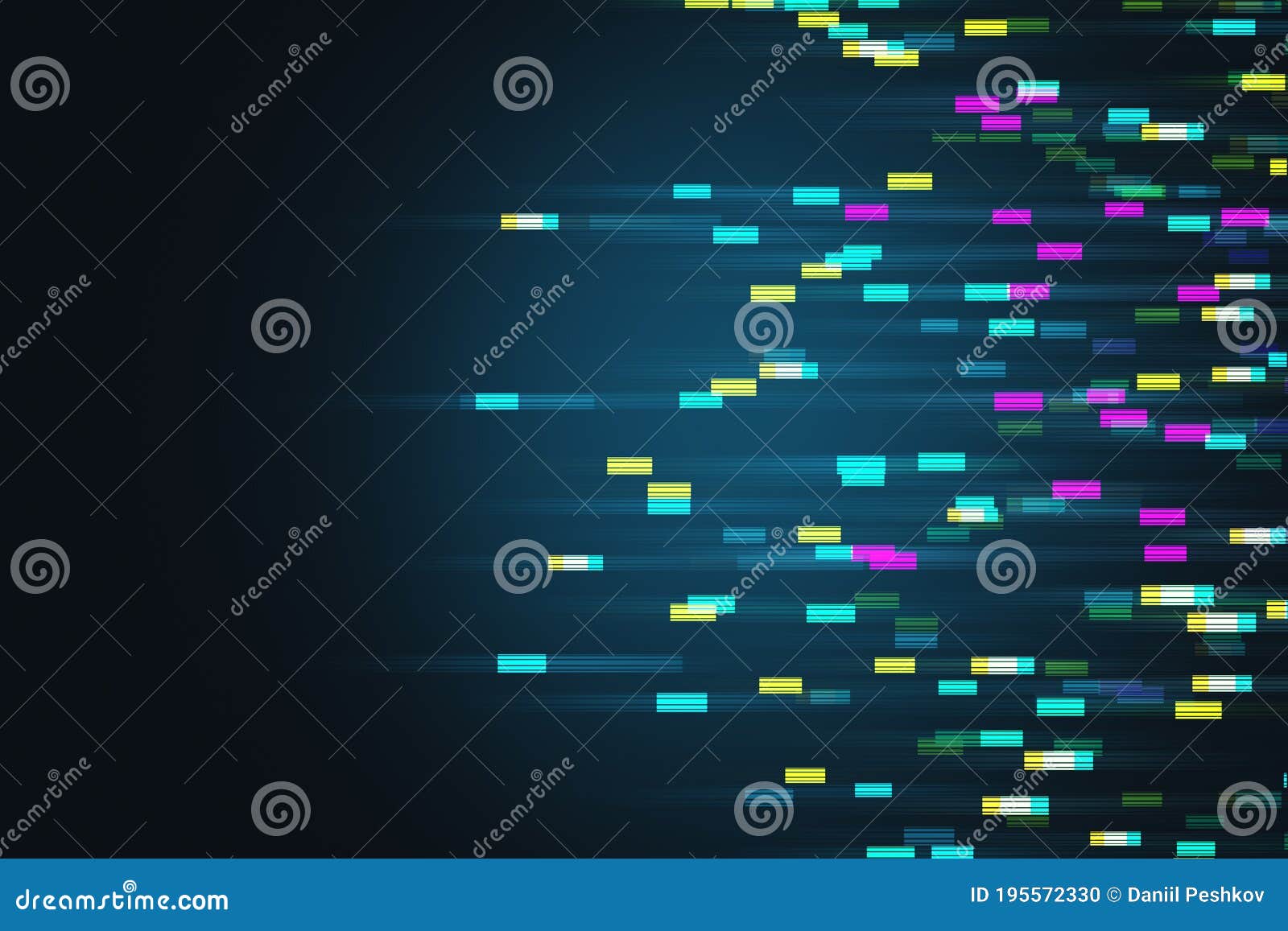 Creative Glowing Digital Lines Stock Illustration - Illustration of ...