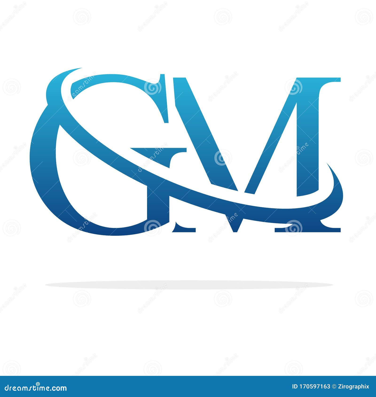 Creative GM Logo Icon Design Stock Vector - Illustration of word ...