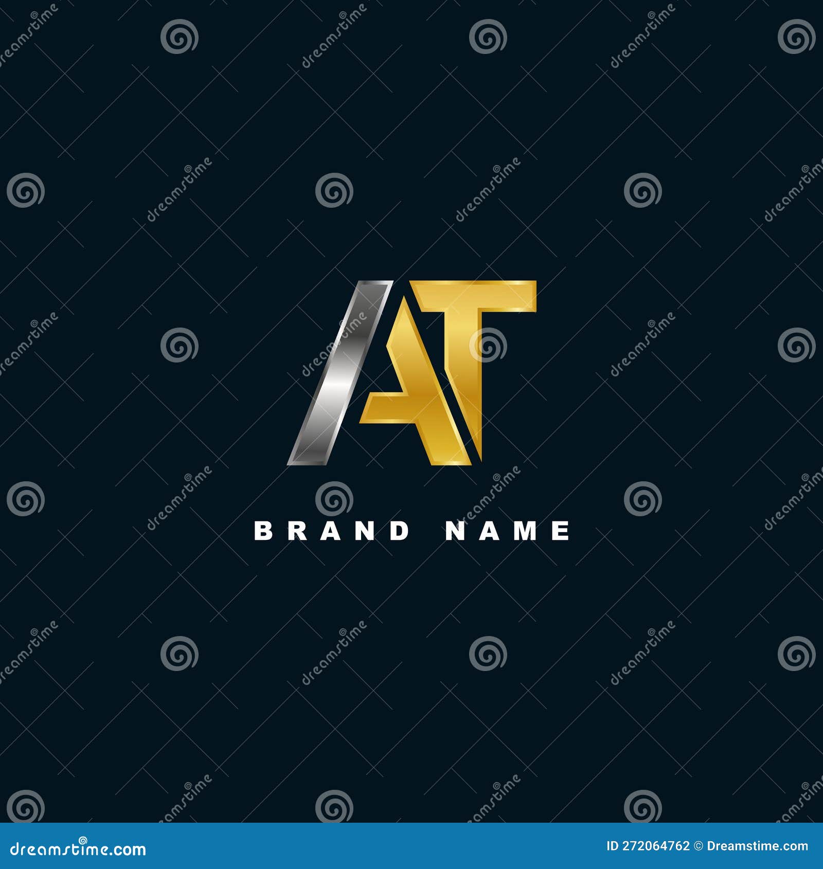 Creative GOLD and Silver at Logo Design Stock Illustration ...