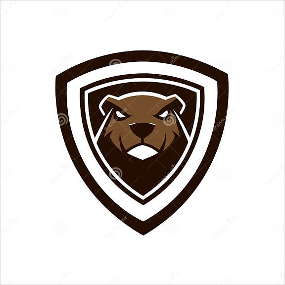 Creative Gopher Head Shield Logo Vector for Branding Stock Illustration ...