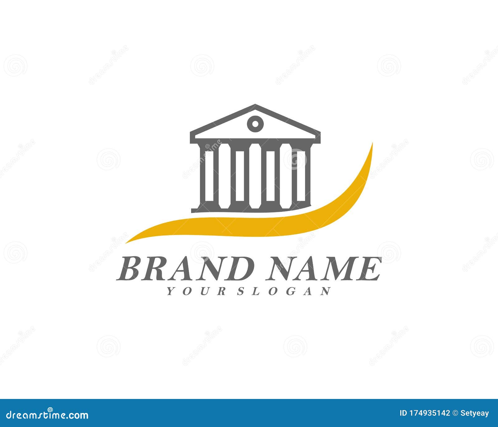 Creative Government Building Logo Template Vector, Icon Symbol Stock ...