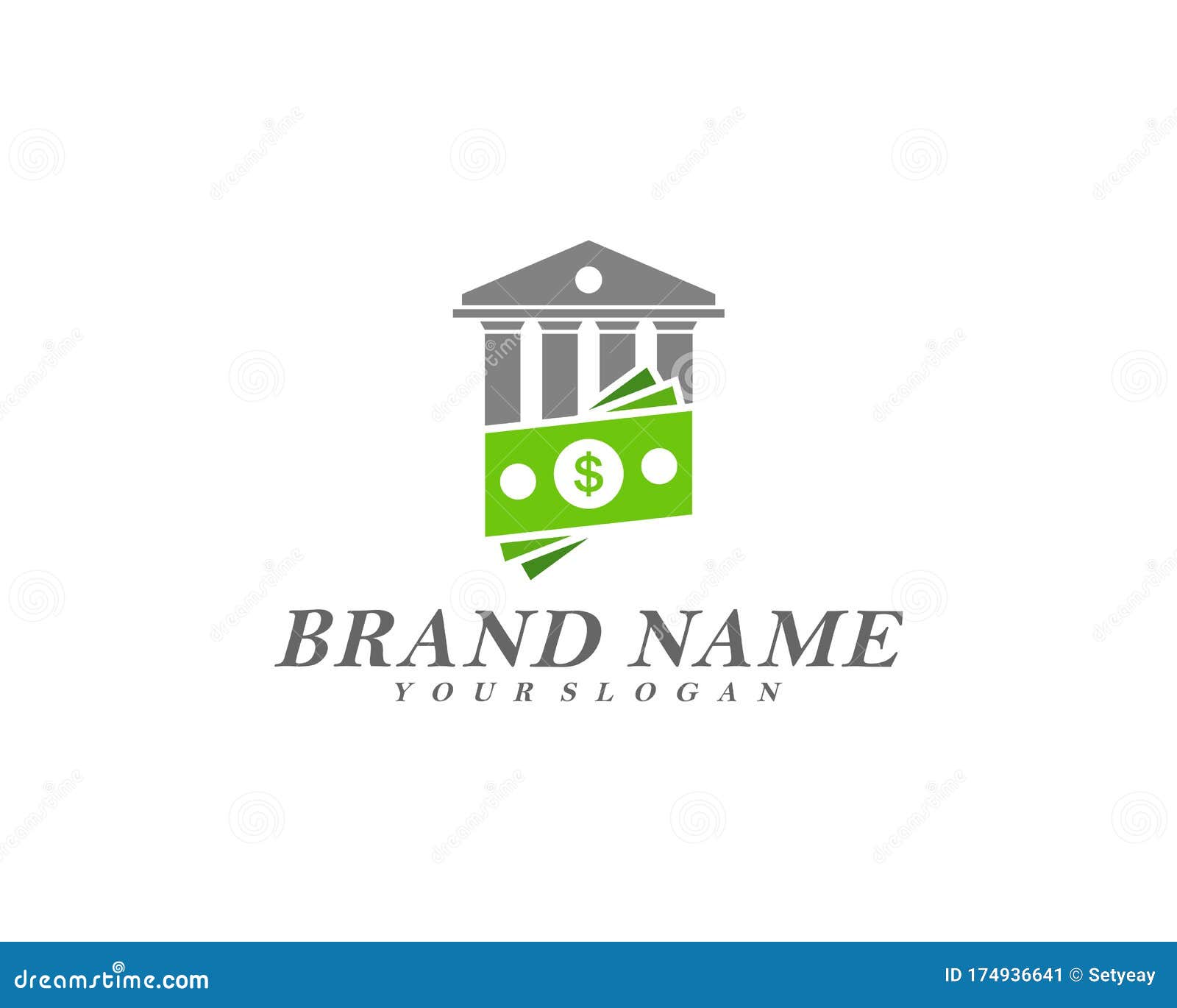 Creative Government Building with Money Logo Template Vector, Icon ...