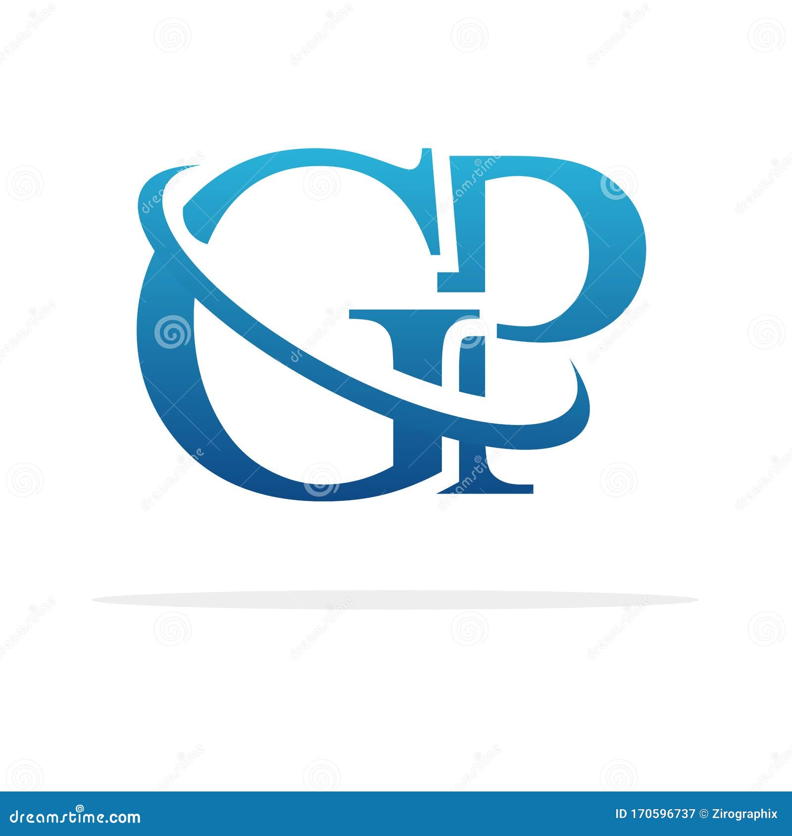 Creative GP Logo Icon Design Stock Vector - Illustration of white ...