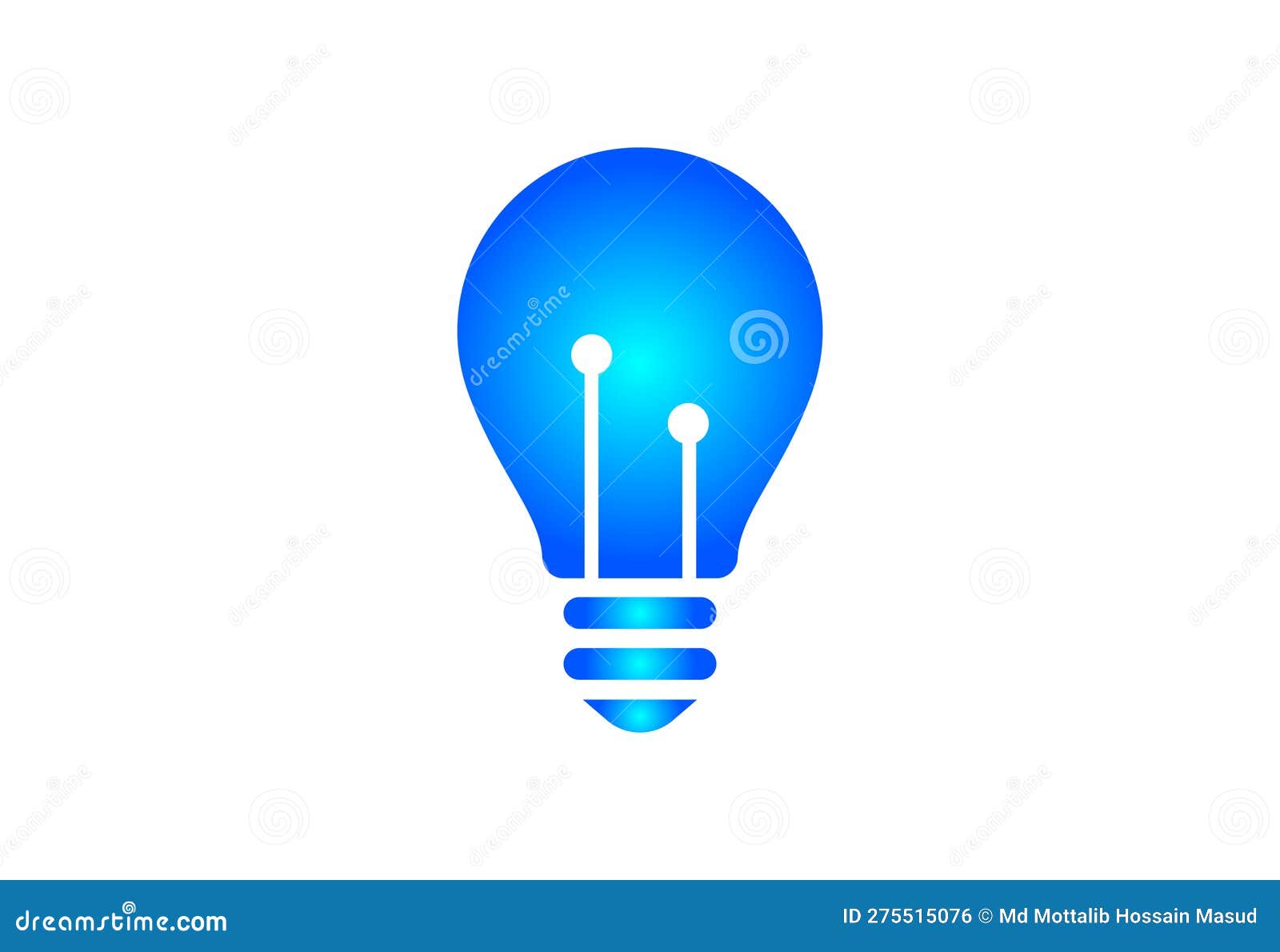 Creative Gradient Light Bulb Logo Design, Vector Design Concept Stock ...