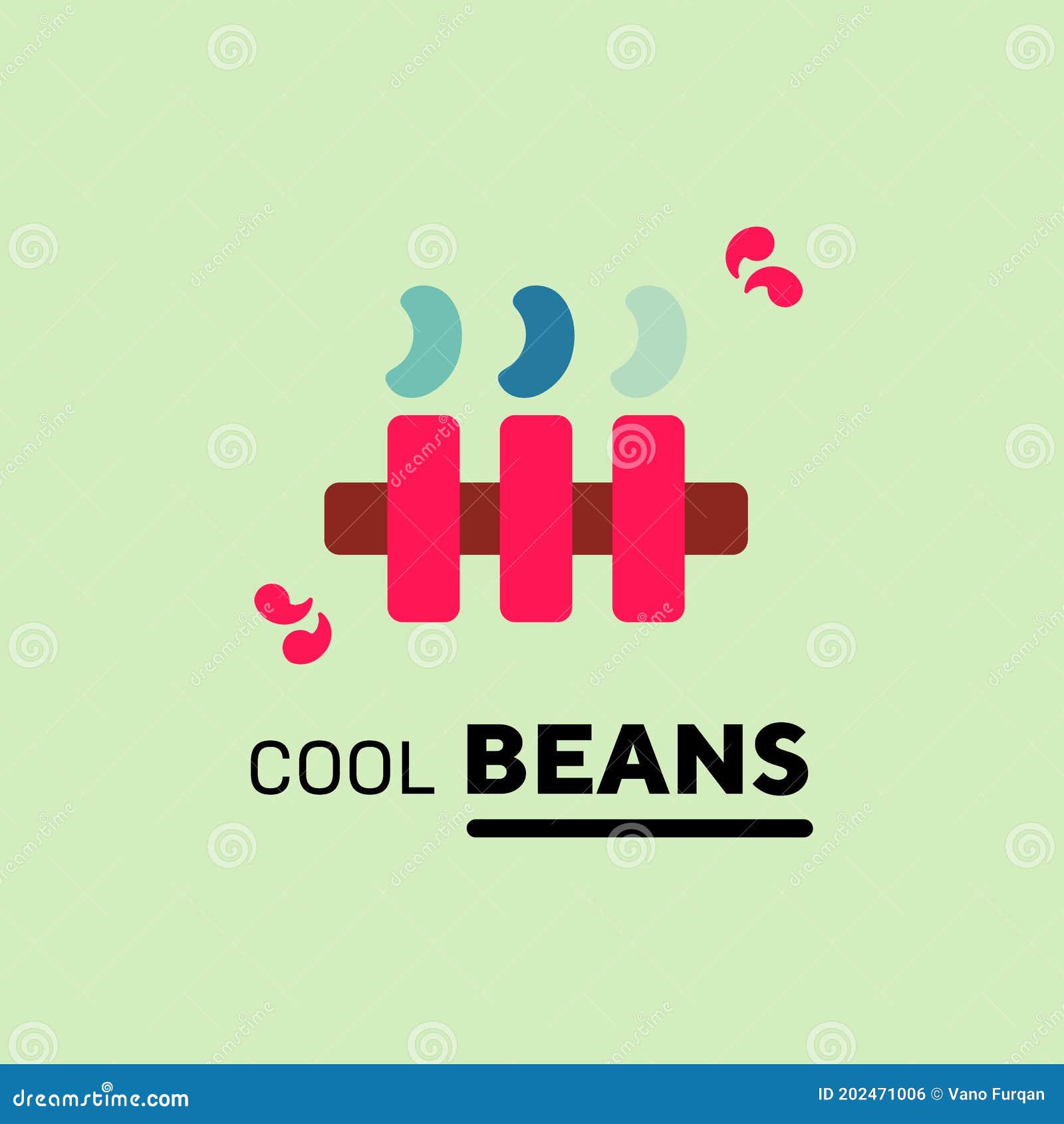 Creative Design Cool Beans Vector Logotype Design Stock Vector ...