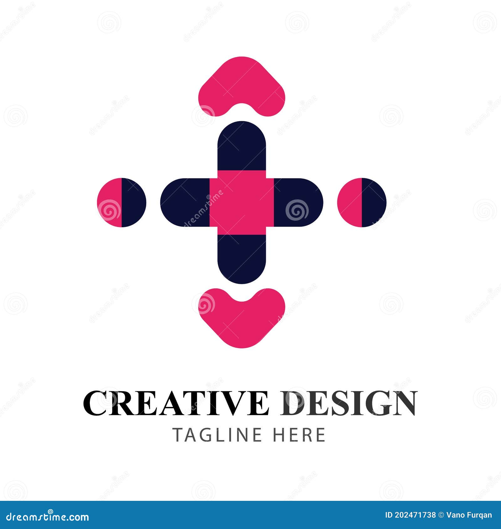 Plus Company Creative Logo Design Vector Stock Vector - Illustration of ...