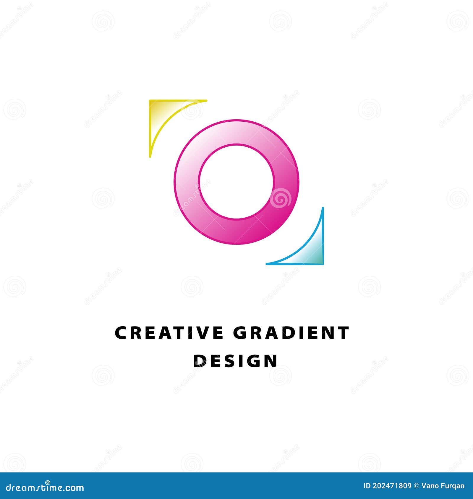 Creative Gradient Simple Company Logo Vector Design Stock Vector ...