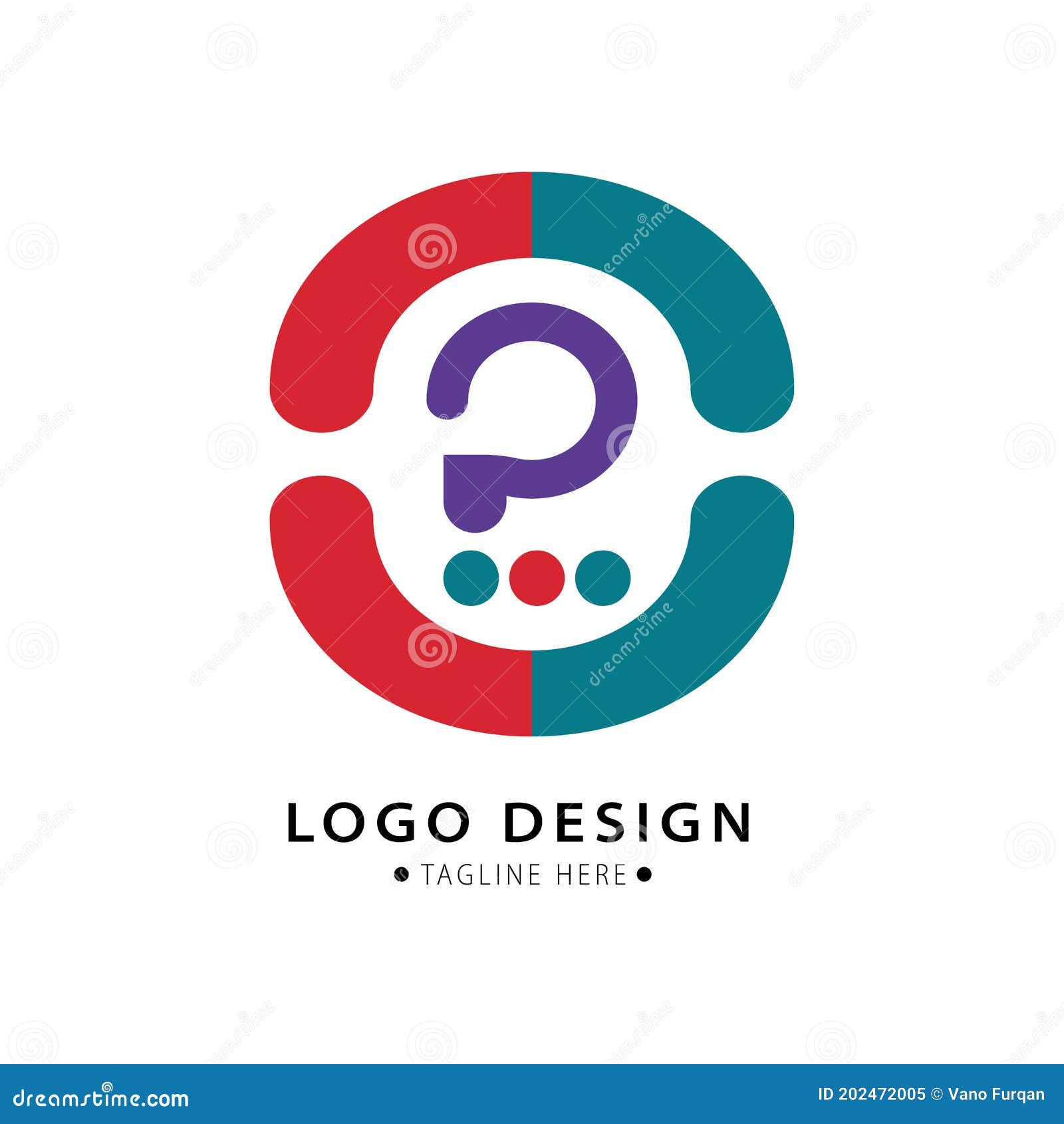 Creative Design Simple Question Mark Company Logo Vector Stock Vector ...