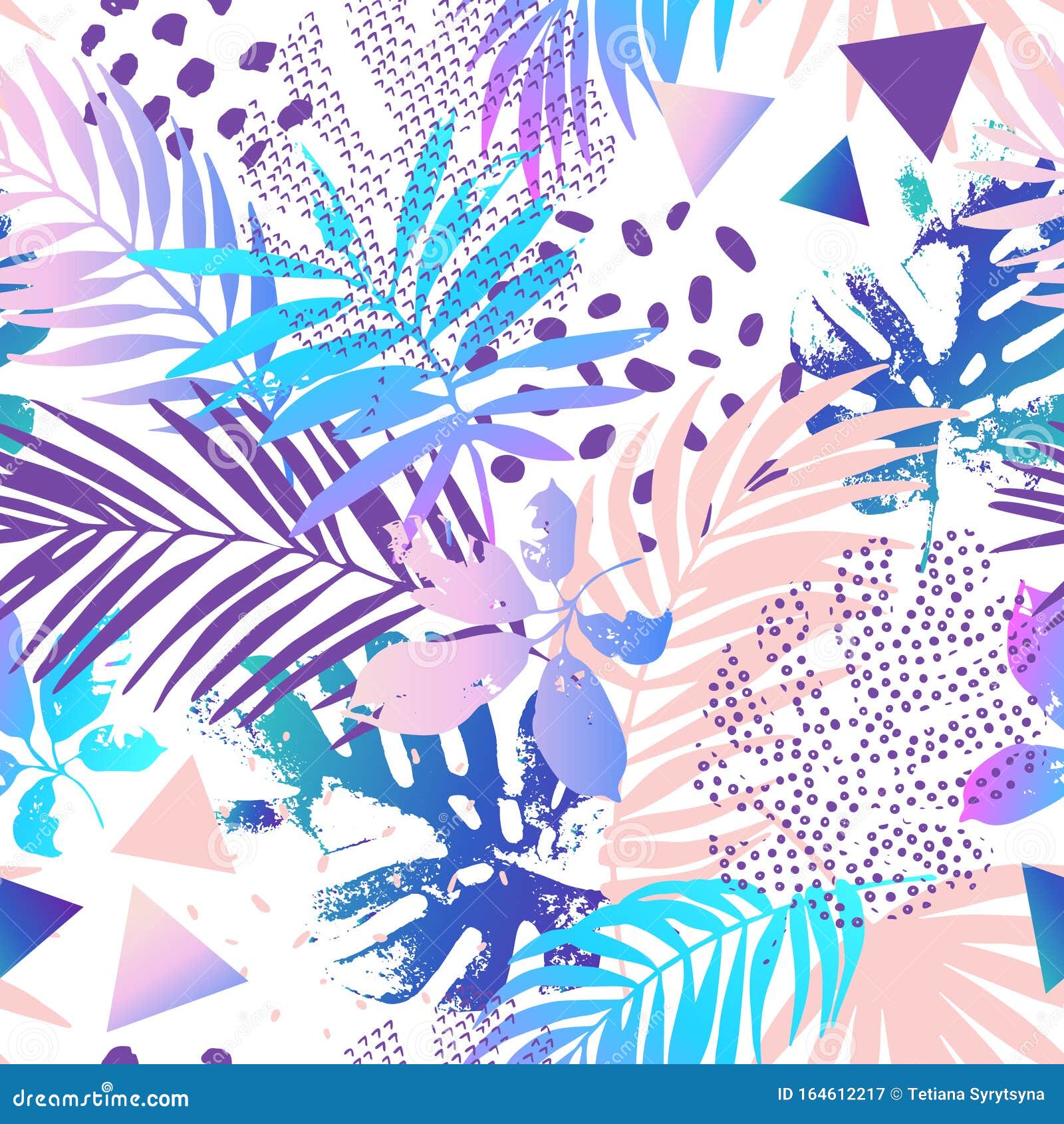 Creative Gradient Seamless Pattern Stock Illustration - Illustration of ...