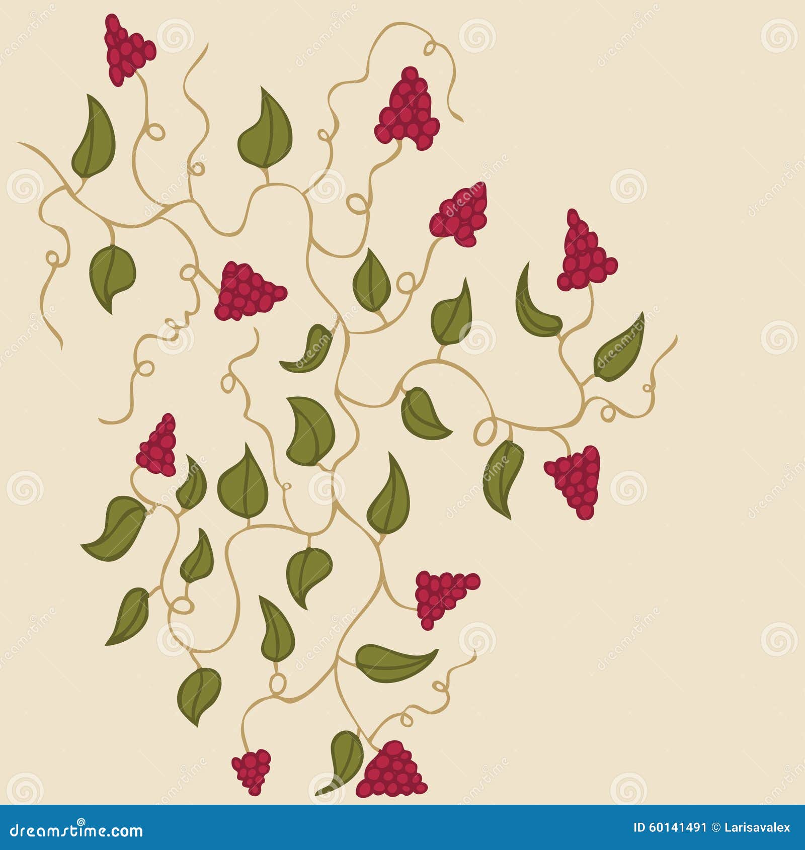 Creative grape with leaf. stock illustration. Illustration of border ...