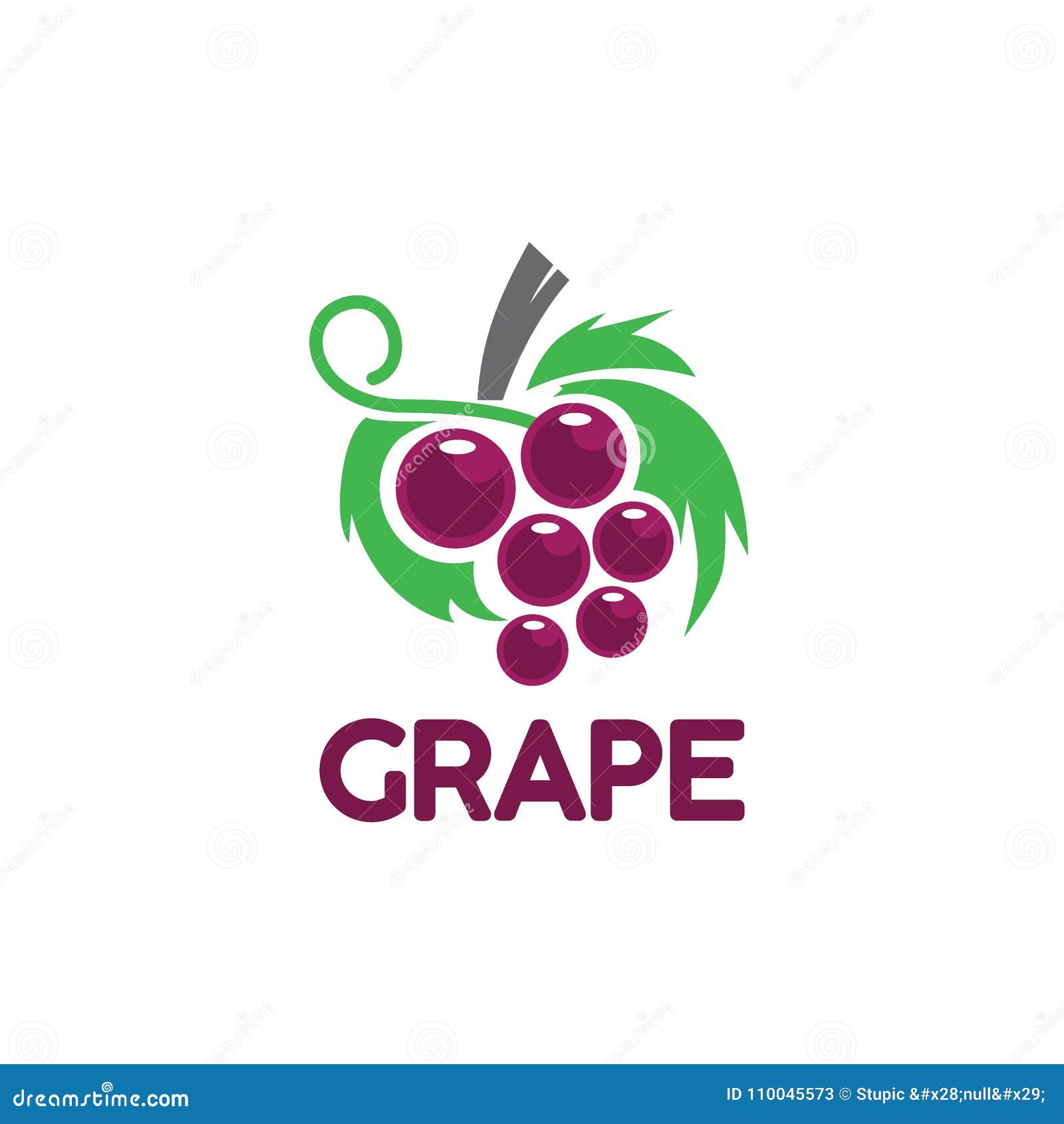 Creative Grape Logo Vector Art Logo Royalty-Free Cartoon ...