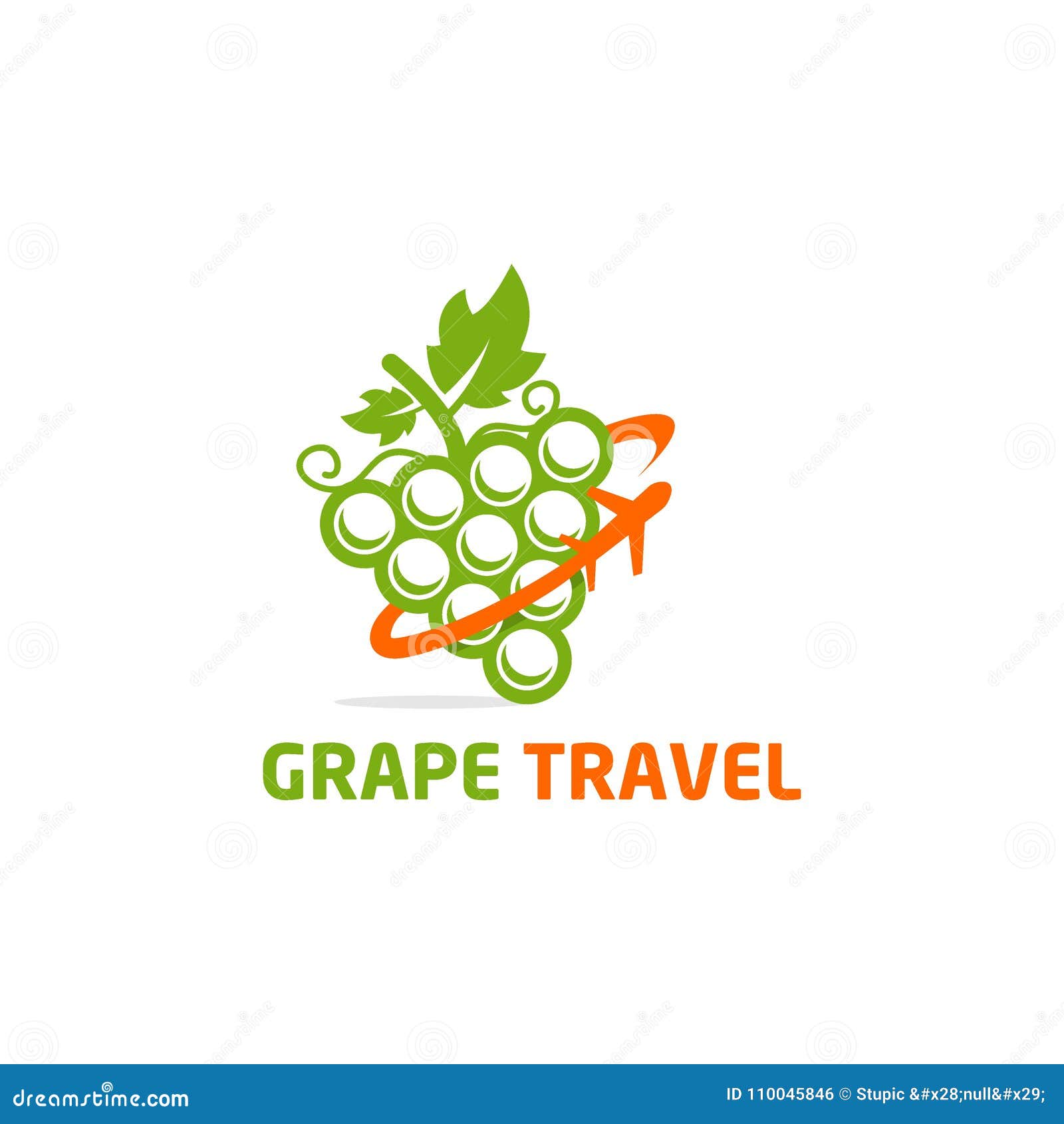 Creative Grape Logo Vector Art Logo Stock Illustration - Illustration ...
